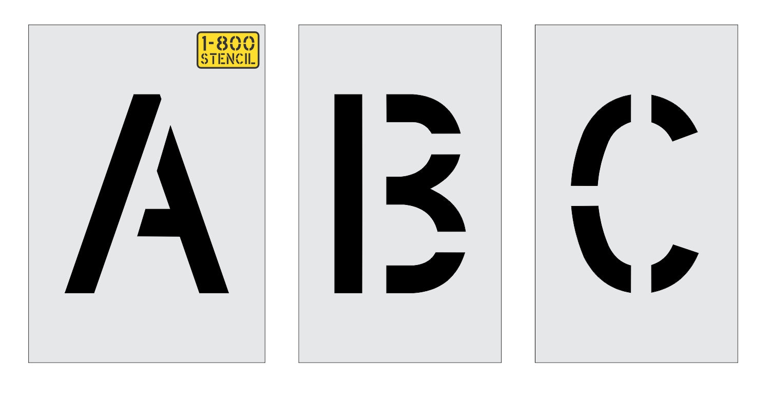 6" Alphabet Kit Stencil - 1-800-Stencil