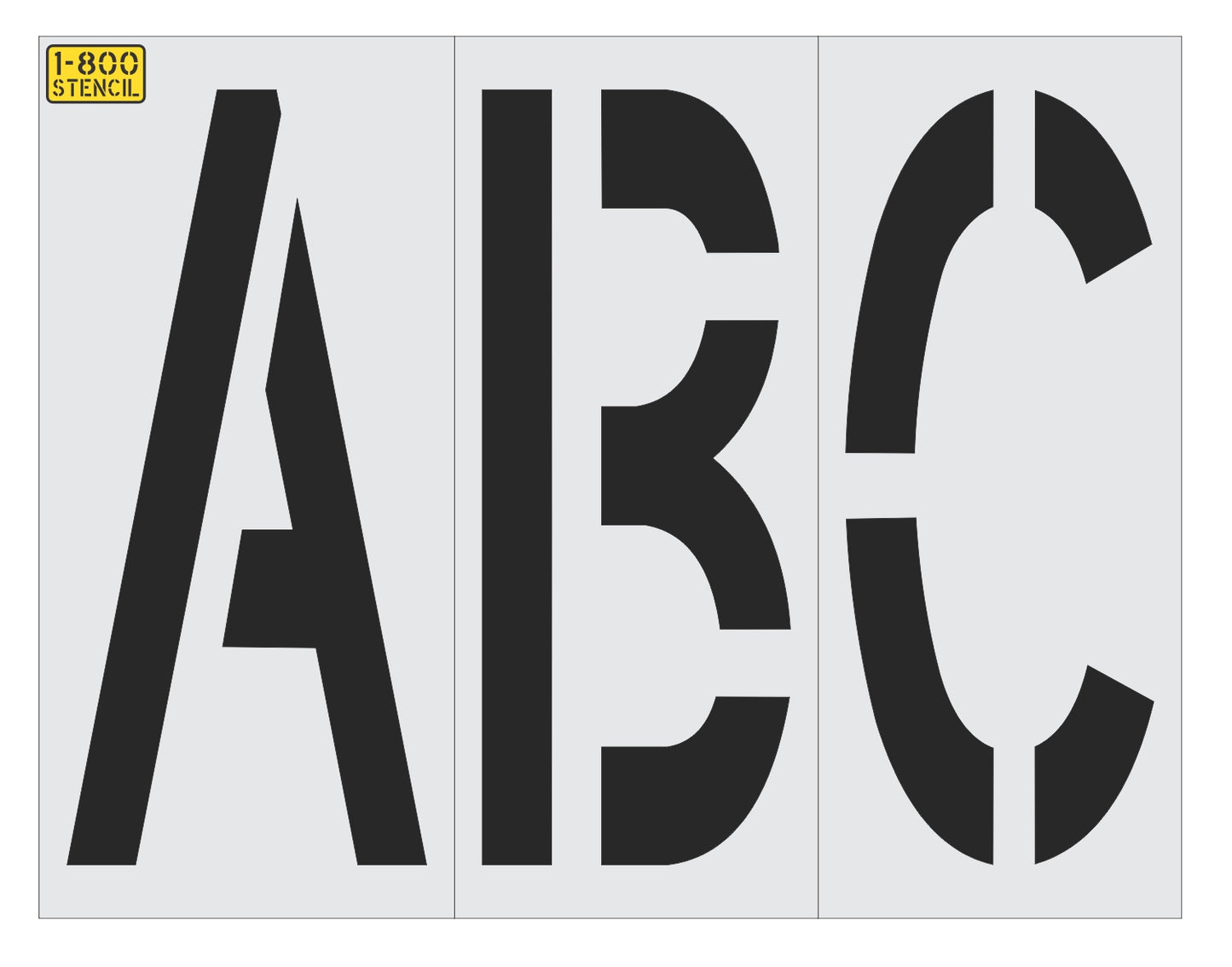 30" Alphabet Kit Stencil - 1-800-Stencil