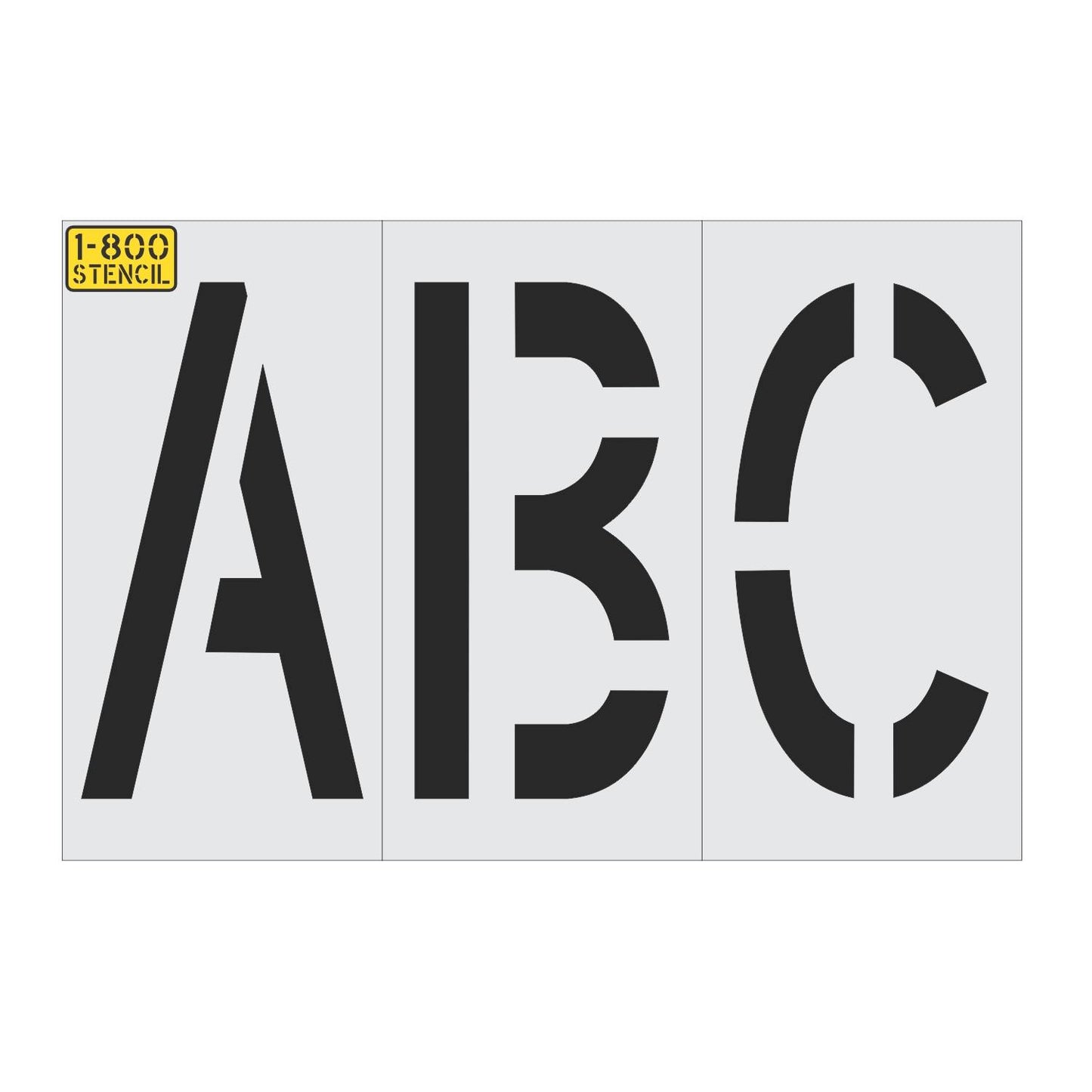 18"x9" Alphabet Kit Stencil - 1-800-Stencil