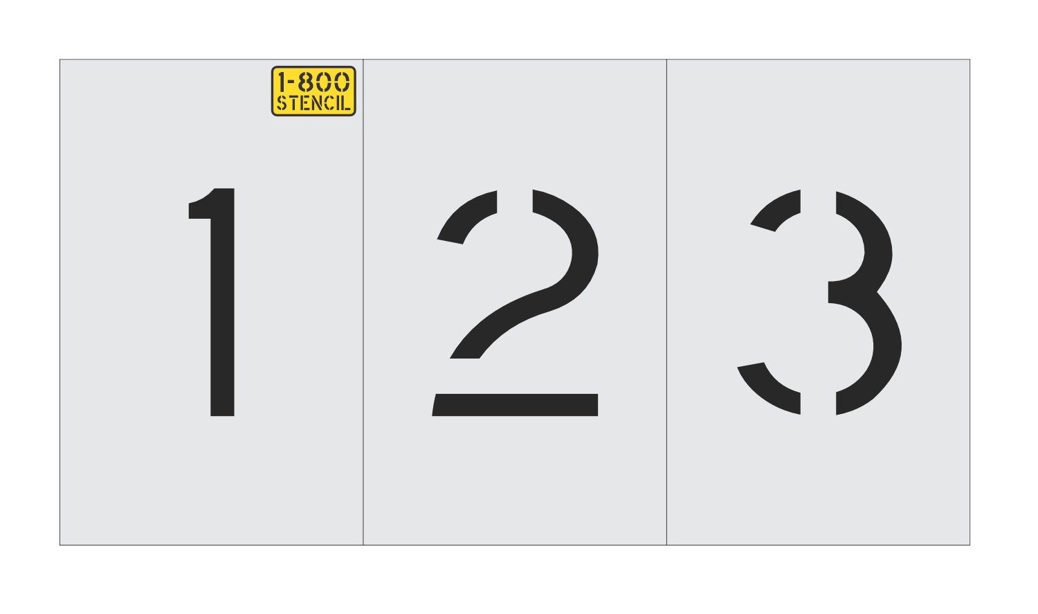 4" Number Kit Stencil - 1-800-Stencil