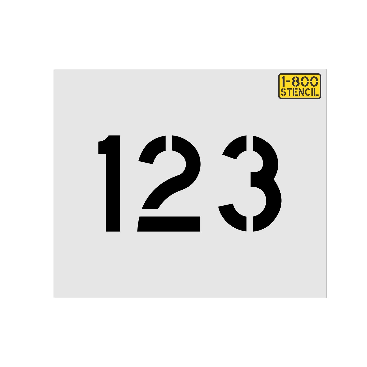 4" 3-Digit Number Kit Standard (100-pc) 100-199, 200-299, etc. - 1/16 ...