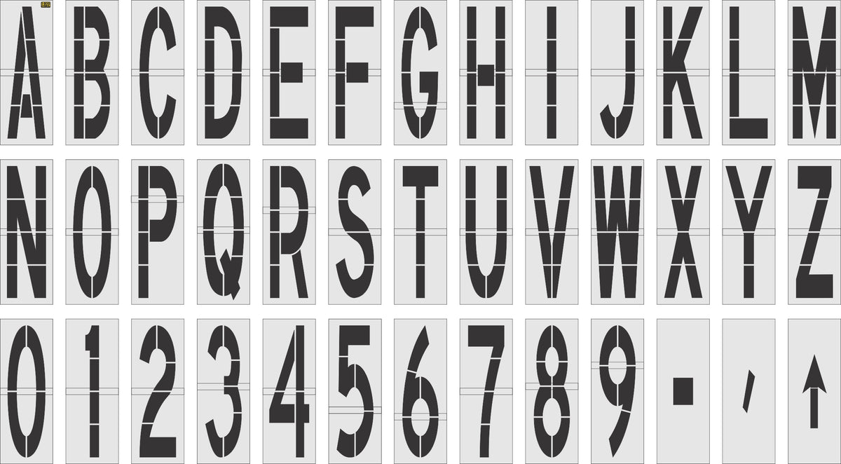 120" FAA Airport Stencil Kit — 1-800-Stencil