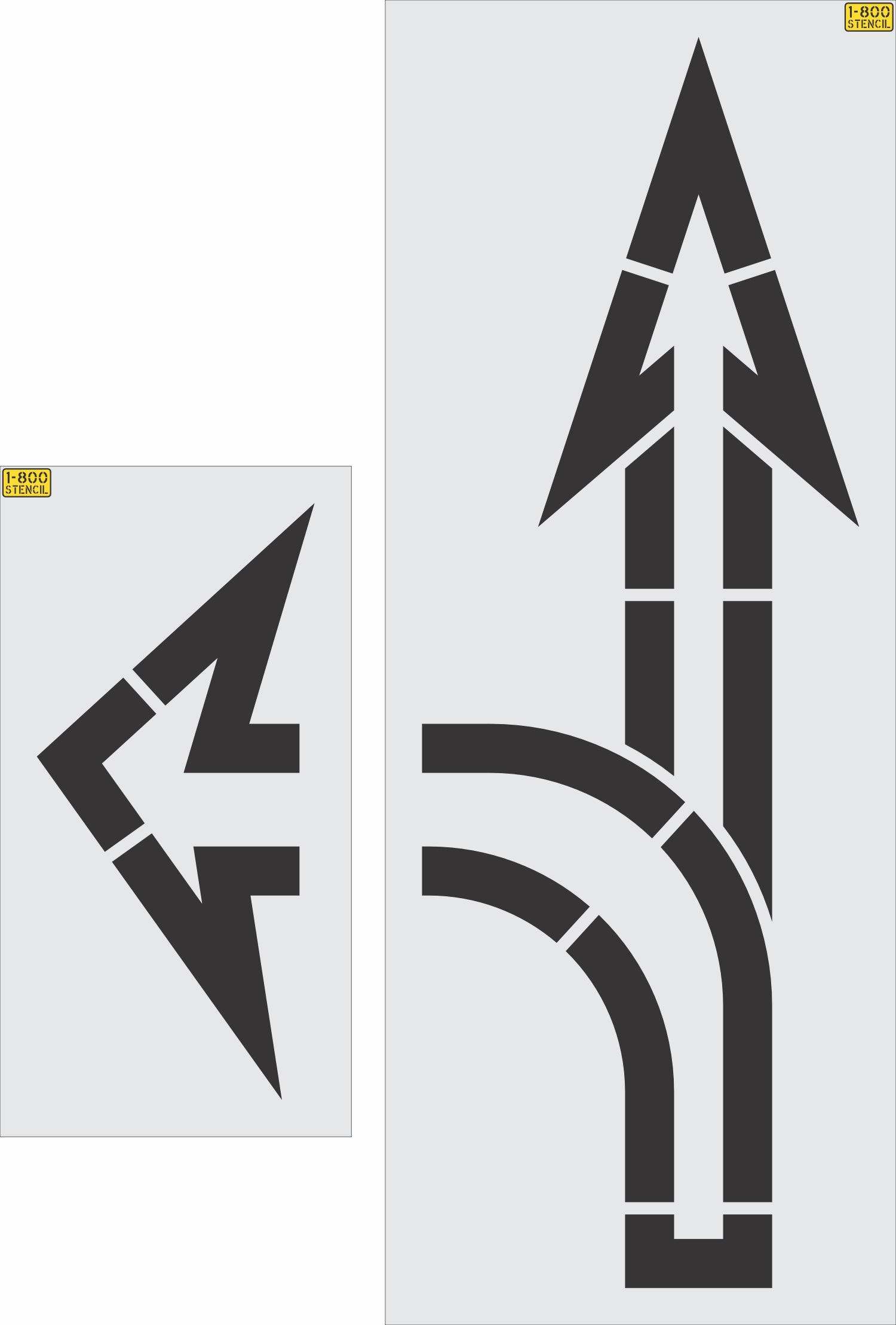 102" Walmart Combo Arrow Outline - 1-800-Stencil