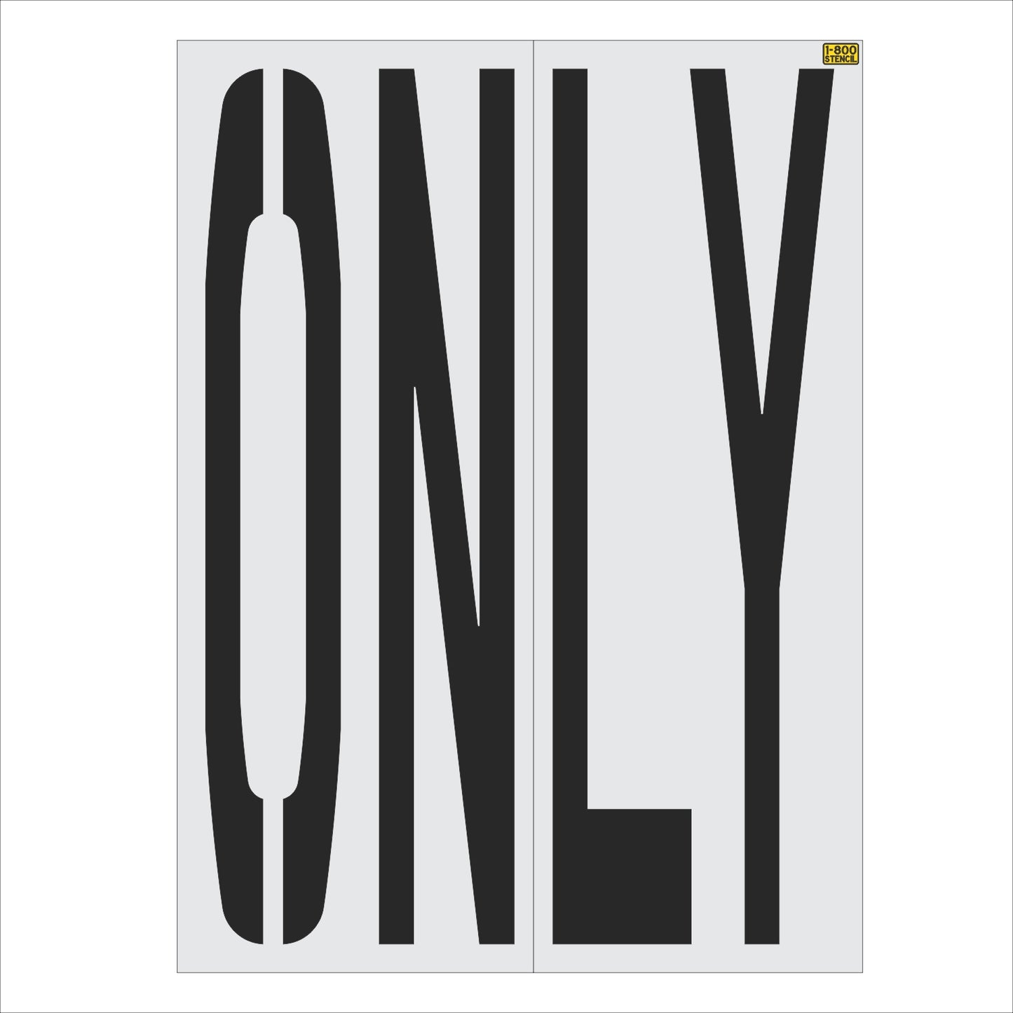 96" Wegmans ONLY Stencil - 1-800-Stencil