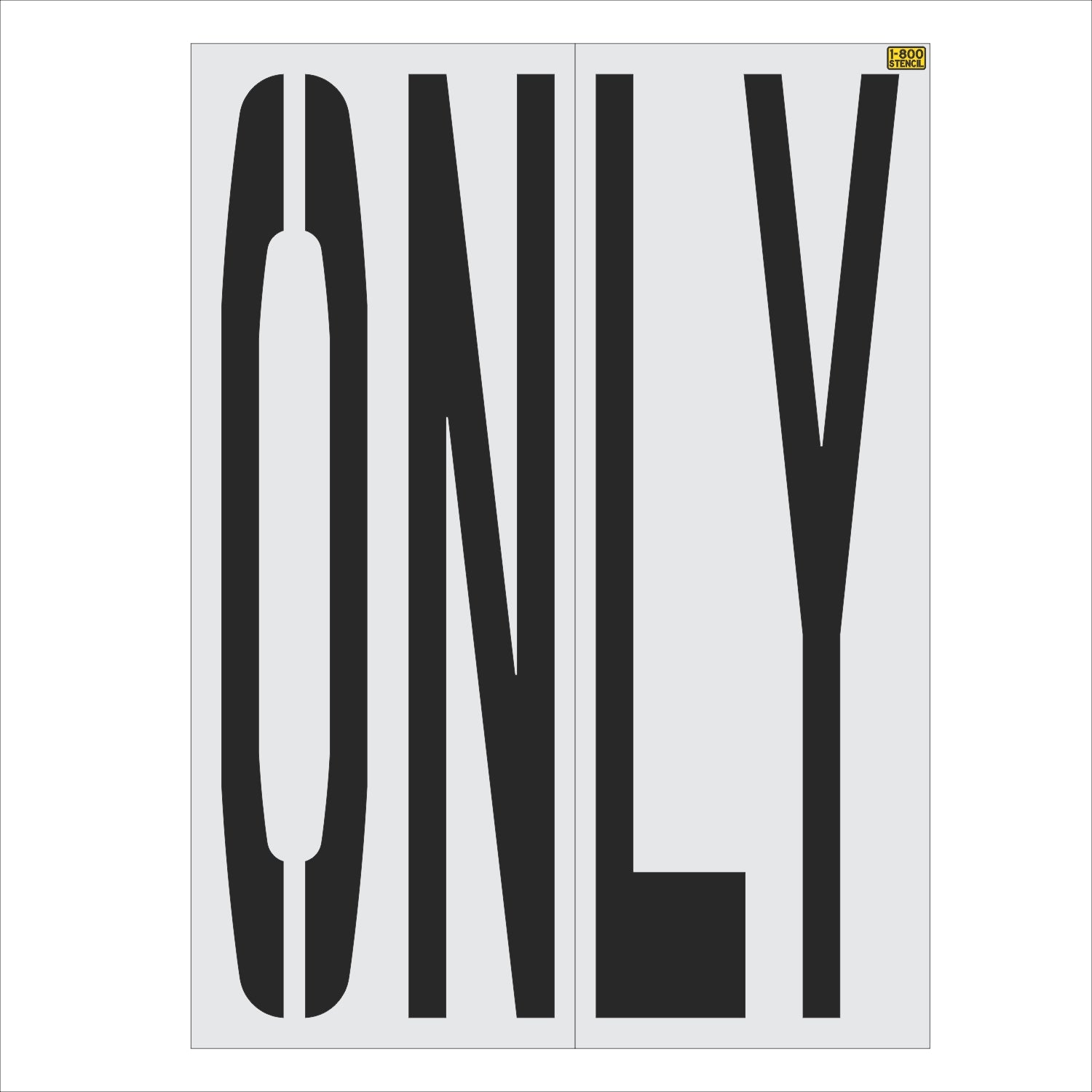 96" Wegmans ONLY Stencil - 1-800-Stencil