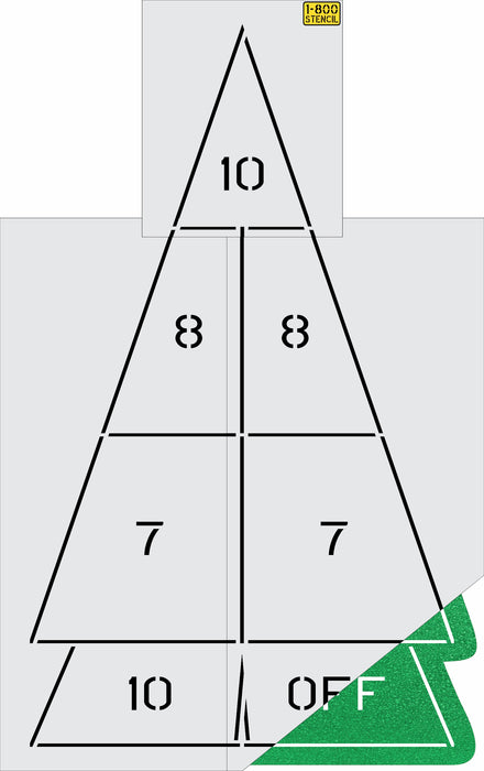 120"x71" Shuffleboard Stencil — 1-800-Stencil