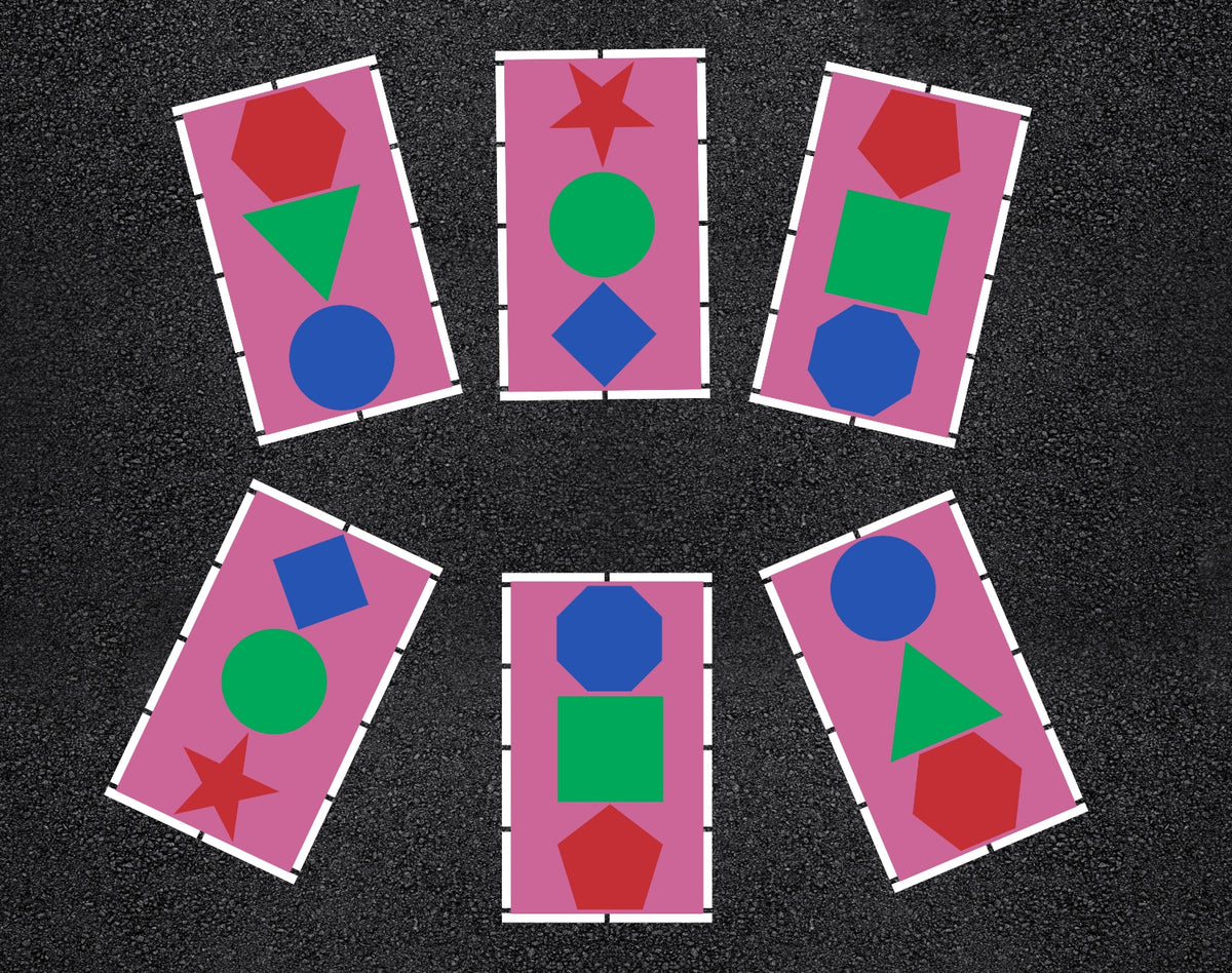 72"x114" Playground Shapes Stencil — 1-800-Stencil