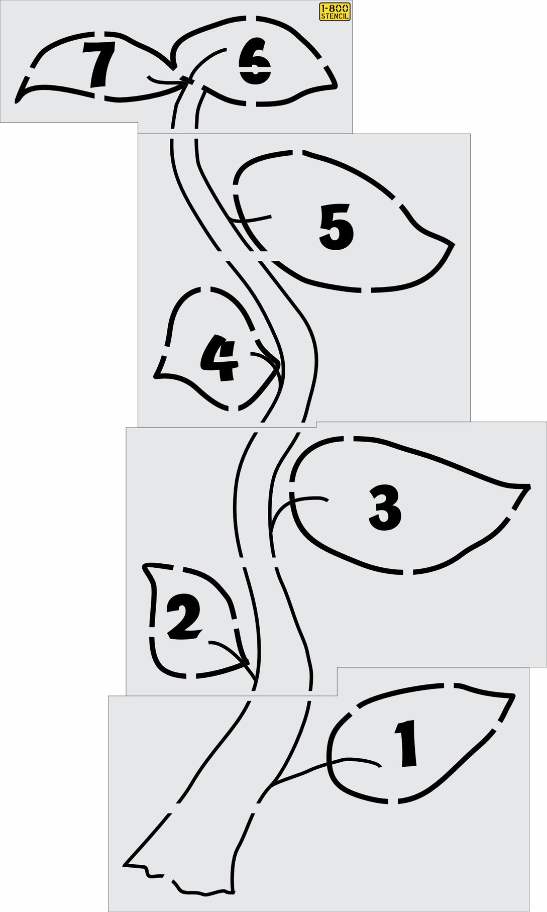180"x105" Beanstalk Stencil — 1-800-Stencil