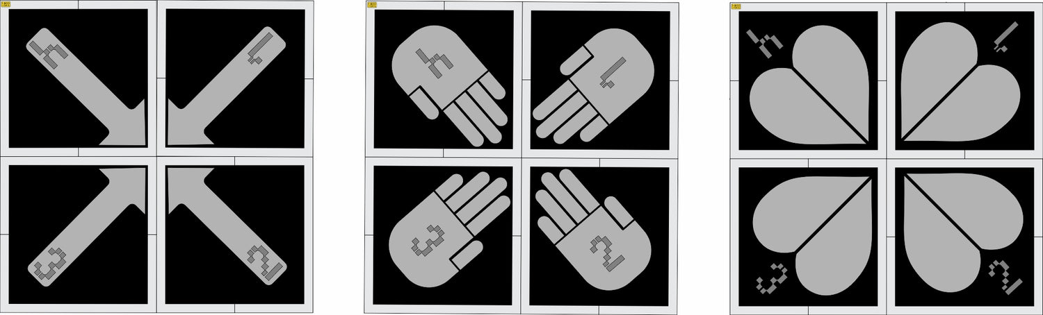 108"x96" Retro Four Square Stencil — 1-800-Stencil