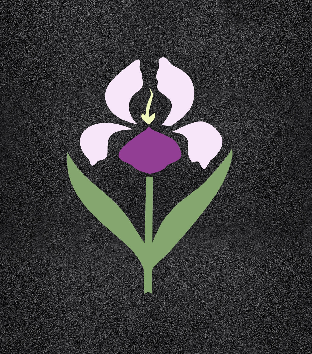 20"x14" Iris Flower Stencil — 1-800-Stencil