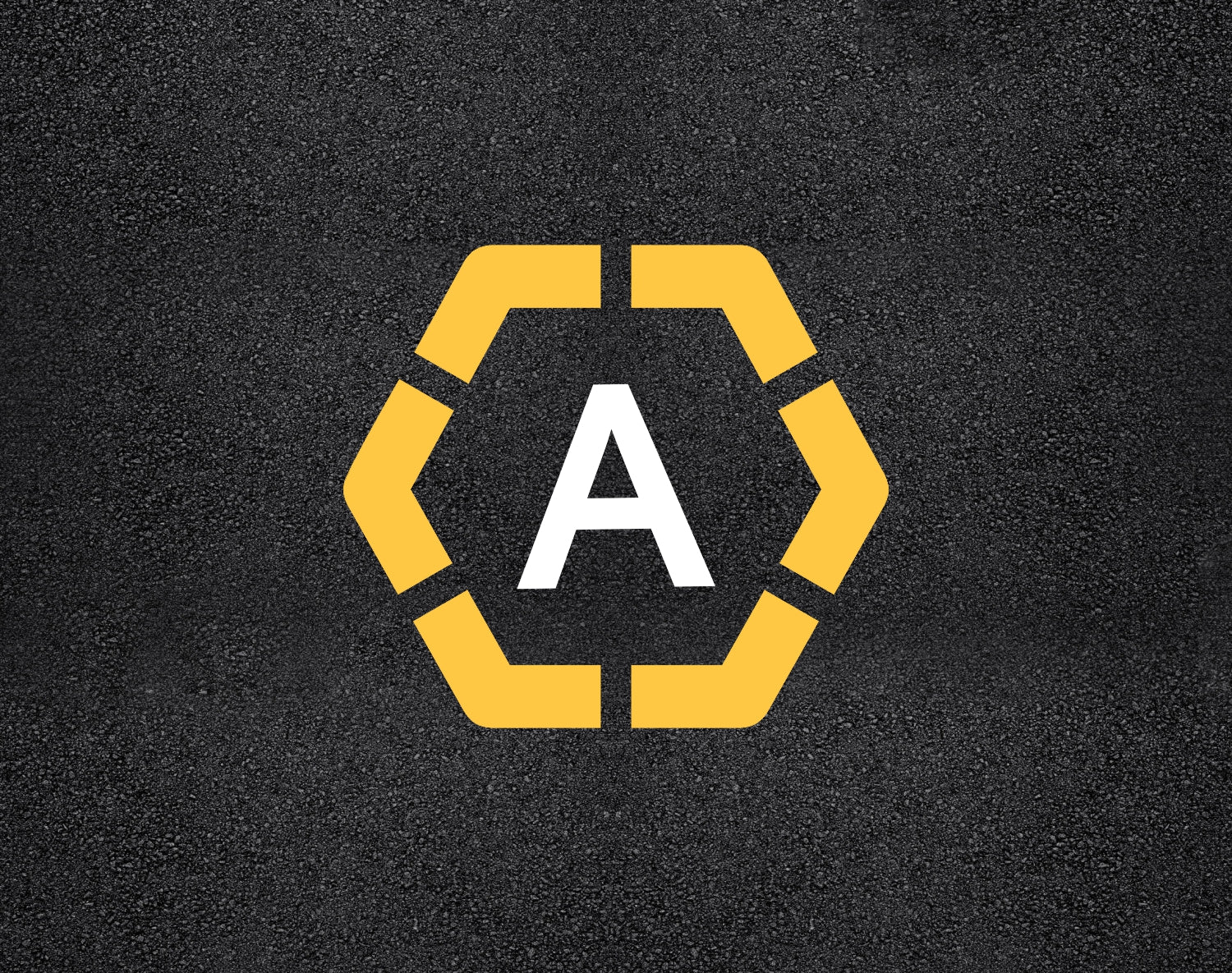 16"x17" Hexagon Alphabet Stencil - 1-800-Stencil