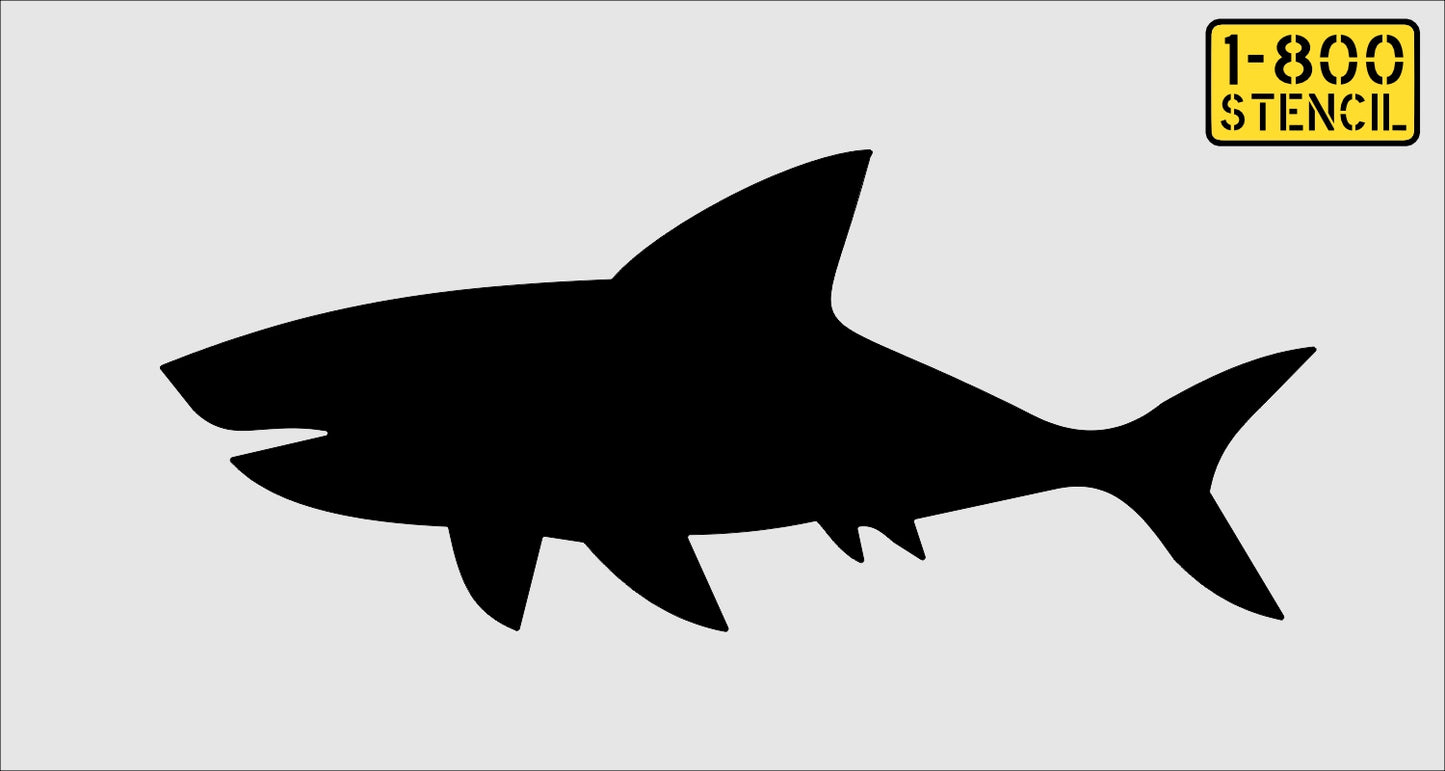 10"x24" Shark Stencil