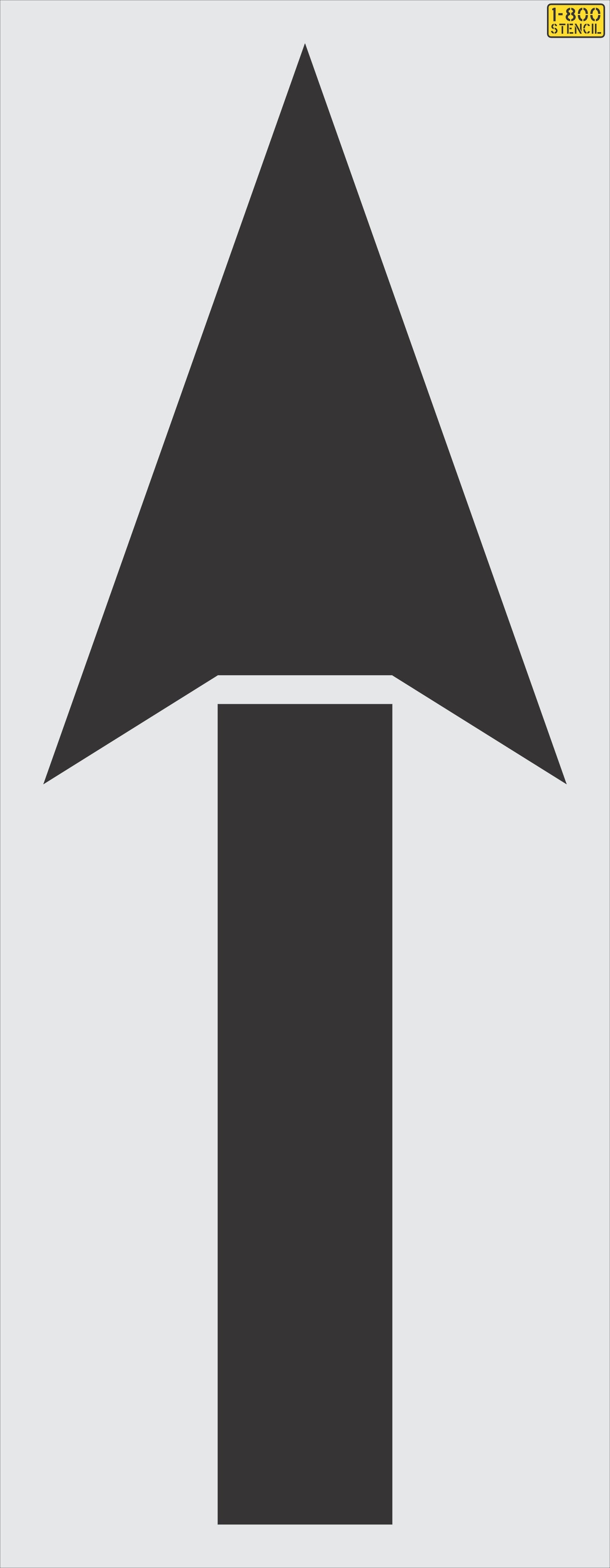 102" Amazon Distribution Center Straight Arrow Stencil - 1-800-Stencil