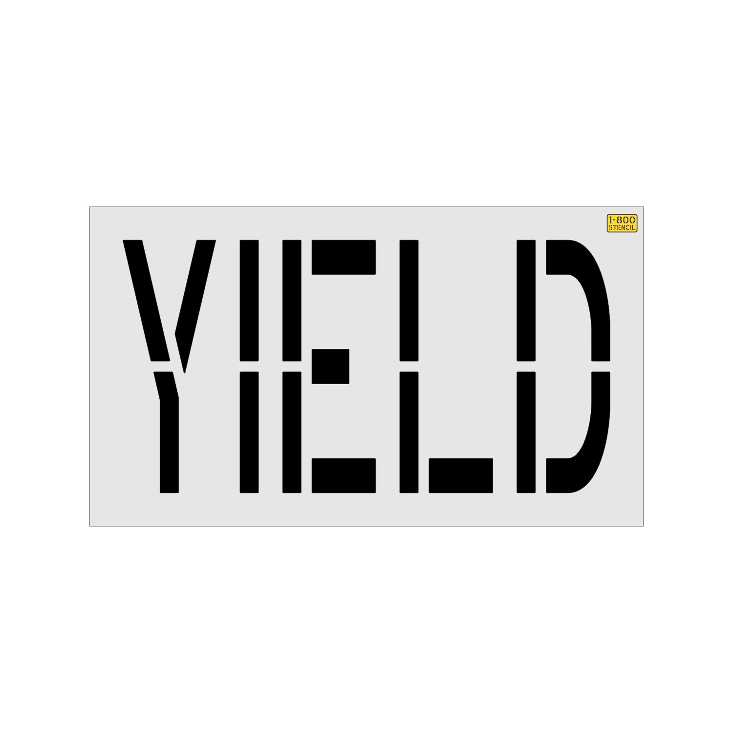 24" Aldi YIELD Stencil | Parking Lot & Drive-Thru Pavement Marking ...