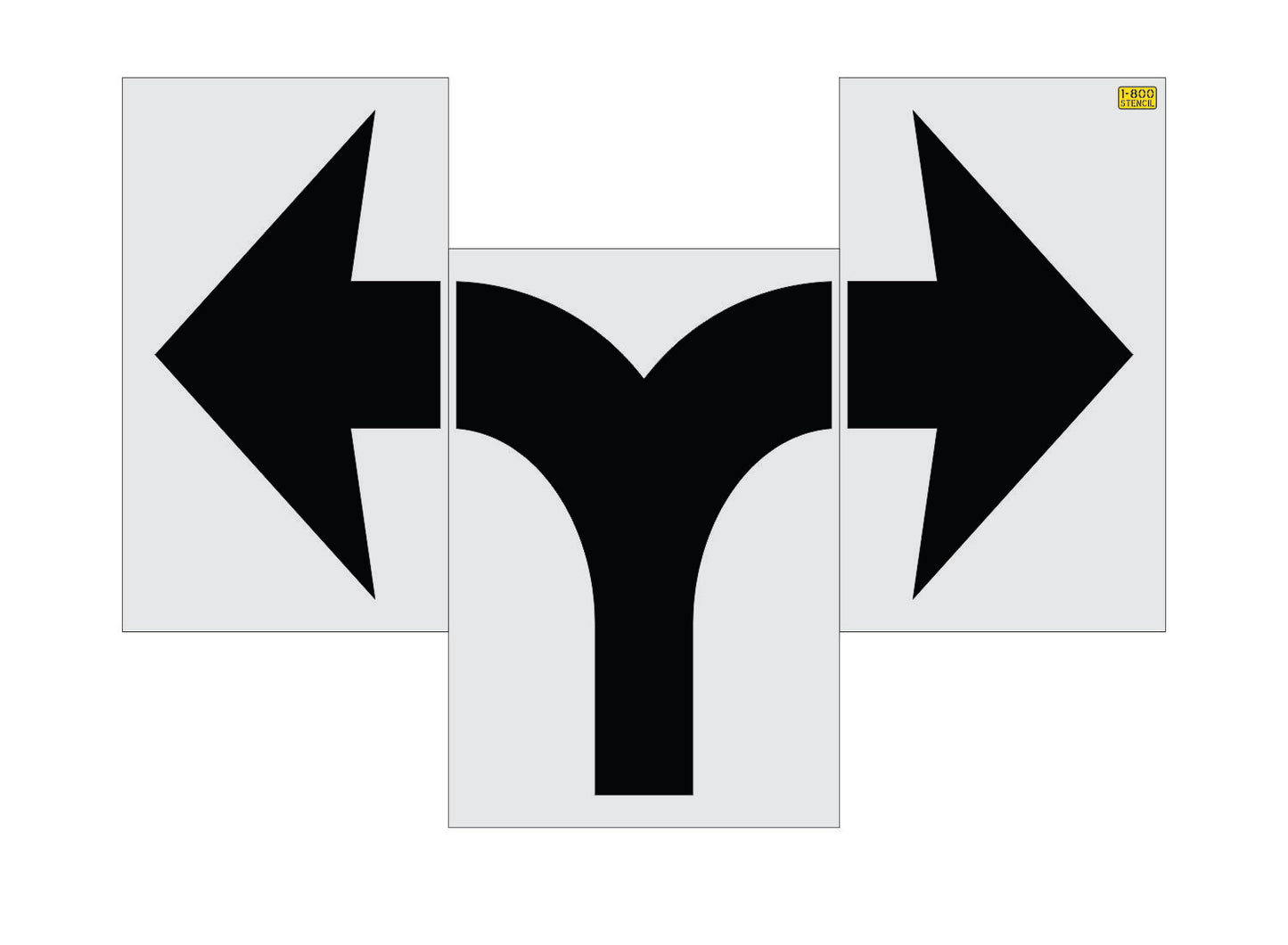 84" Amazon Left and Right Arrow Stencil - 1-800-Stencil