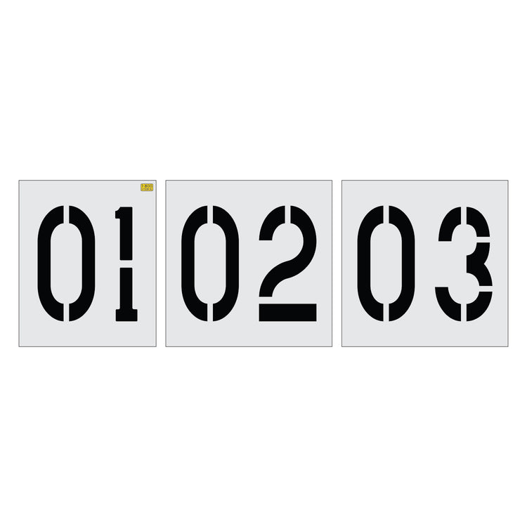24" x 12" Amazon Double Digit Number Kit Stencil - 1-800-Stencil