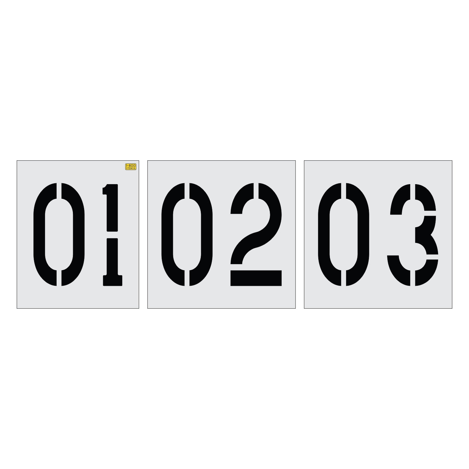 24" x 12" Amazon Double Digit Number Kit Stencil - 1-800-Stencil