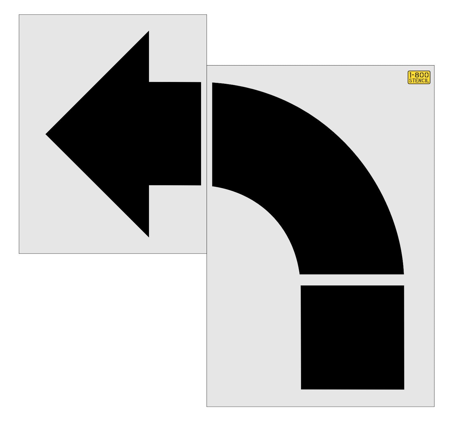 63" Burger King Turn Arrow Stencil - 1-800-Stencil