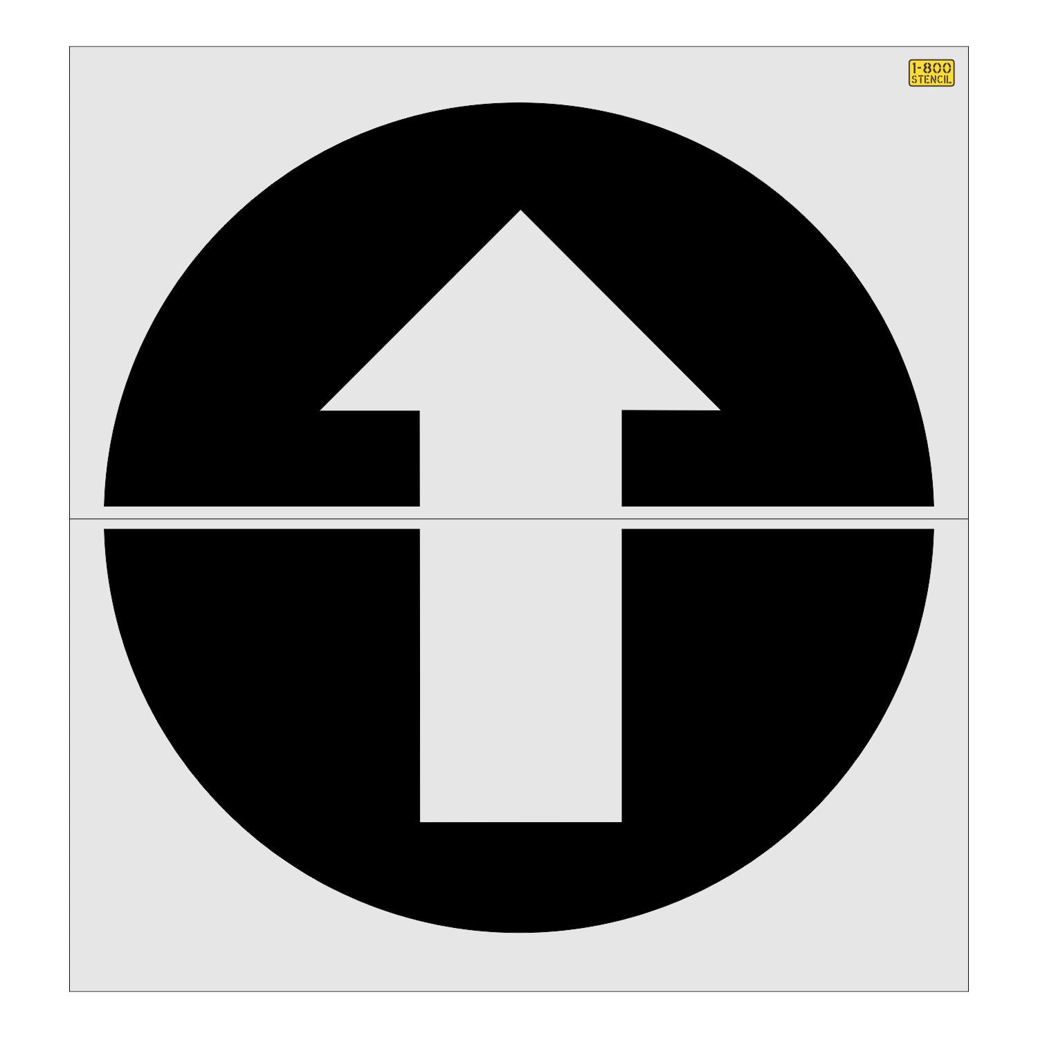 72" x 72" Burger King Straight Arrow Stencil - 1-800-Stencil