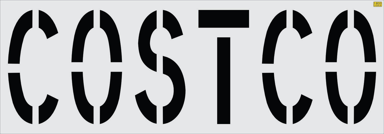 36" Costco COSTCO Stencil — 1-800-Stencil