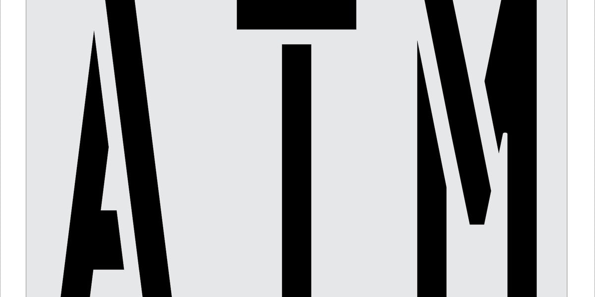 48" Chase Bank ATM Stencil — 1-800-Stencil