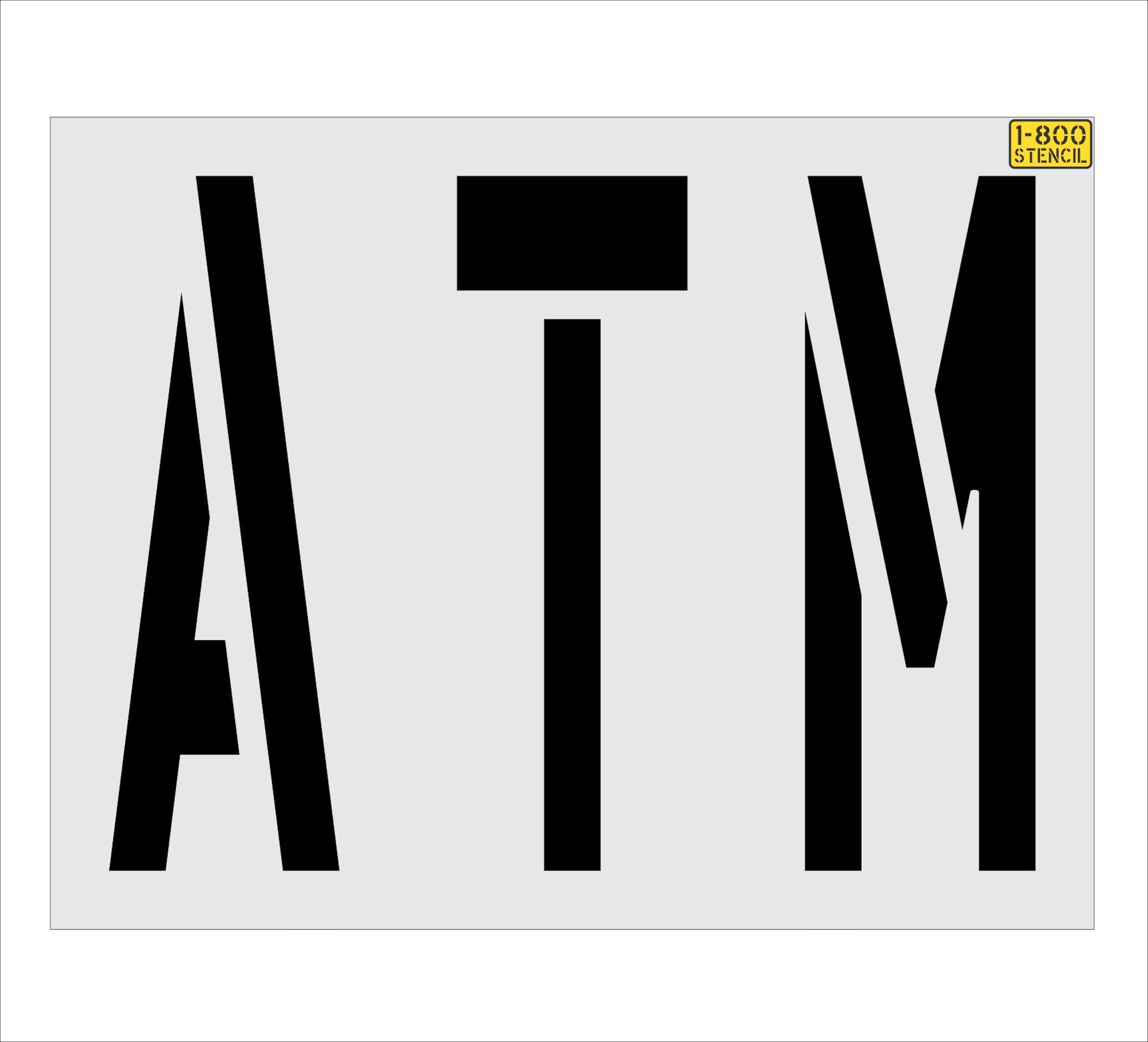 48" Chase Bank ATM Stencil — 1-800-Stencil