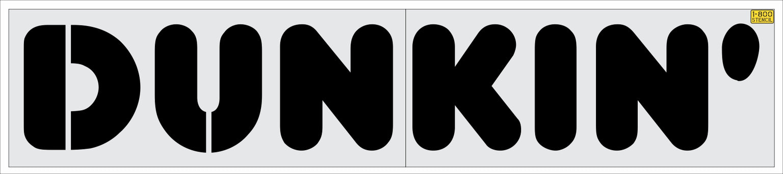 Dunkin' Donuts Parking Lot & Drive-Thru Stencils - 1-800-Stencil