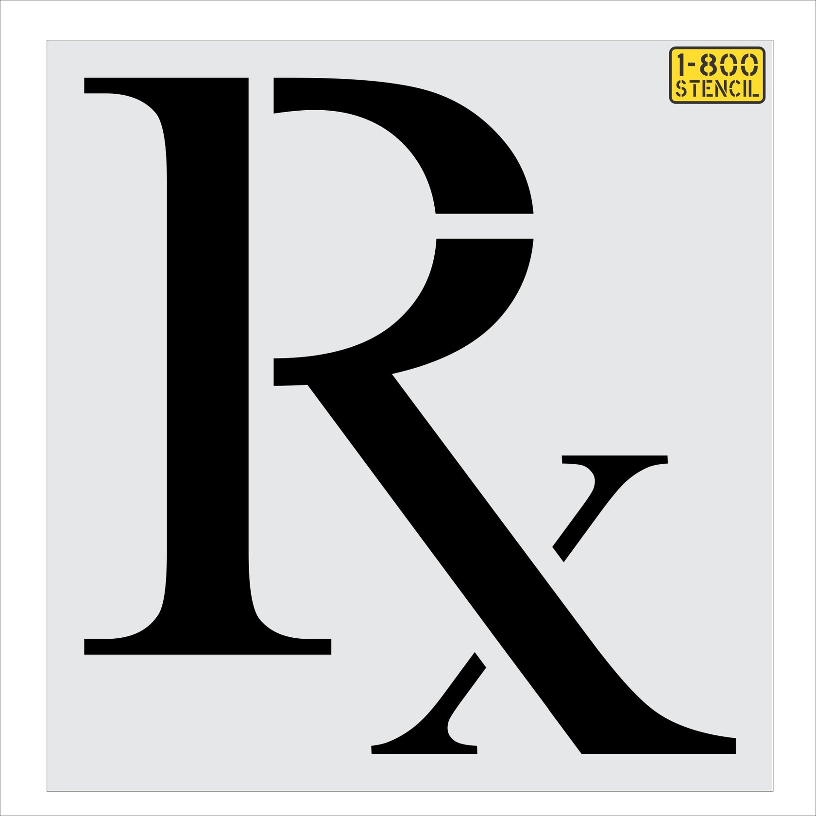 54" Hyvee Rx Stencil - 1-800-Stencil