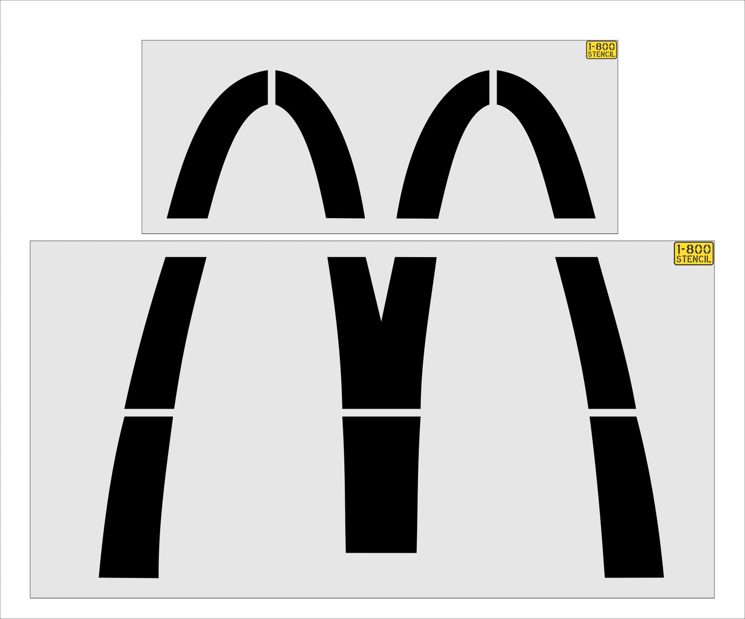 McDonalds Parking Lot and Drive-Thru Stencils - 1-800-Stencil
