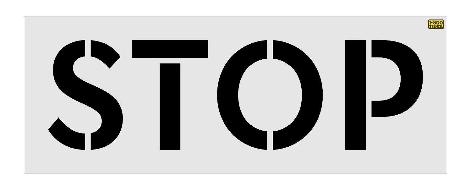 14" Starbucks STOP Stencil — 1-800-Stencil