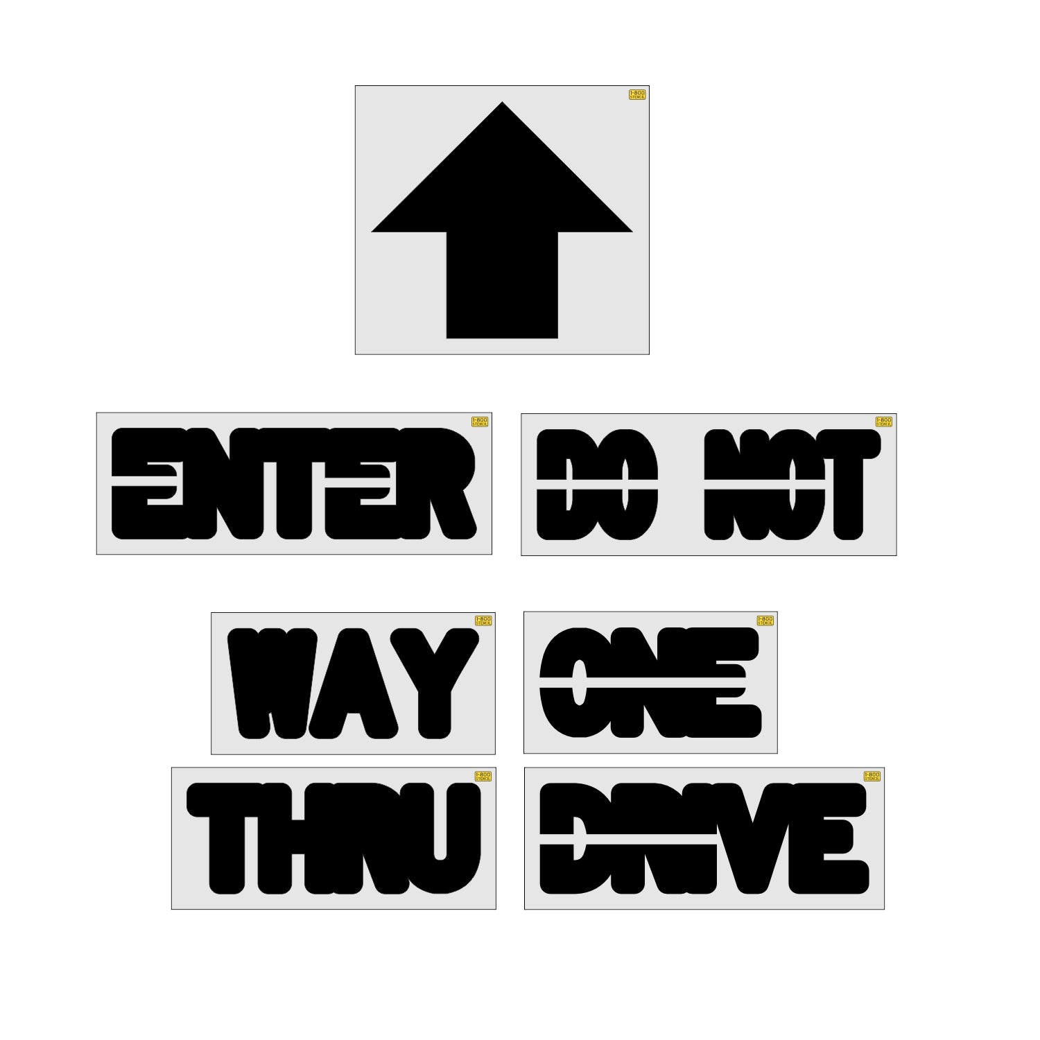 Walgreens Arrow & Wording Stencil kit - 1-800-Stencil