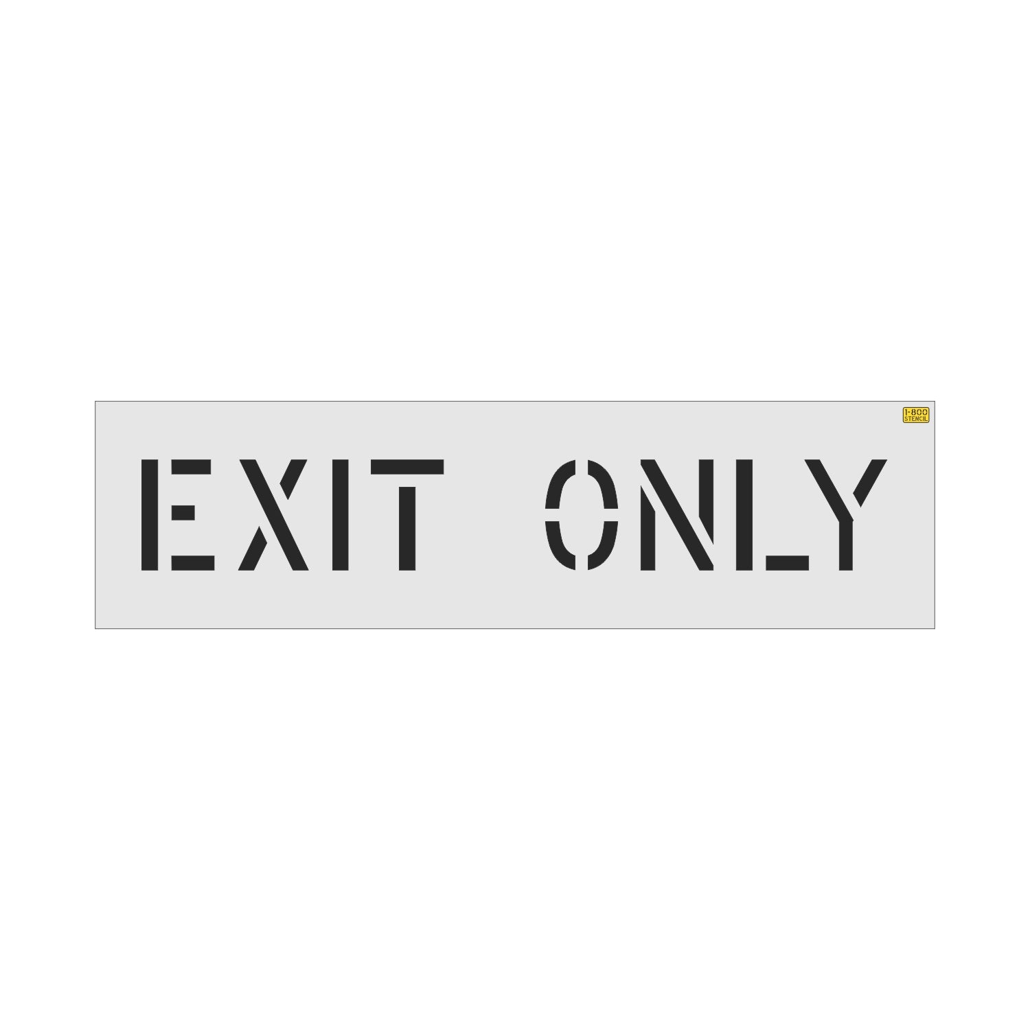 8" Wendy's EXIT ONLY Stencil - 1-800-Stencil