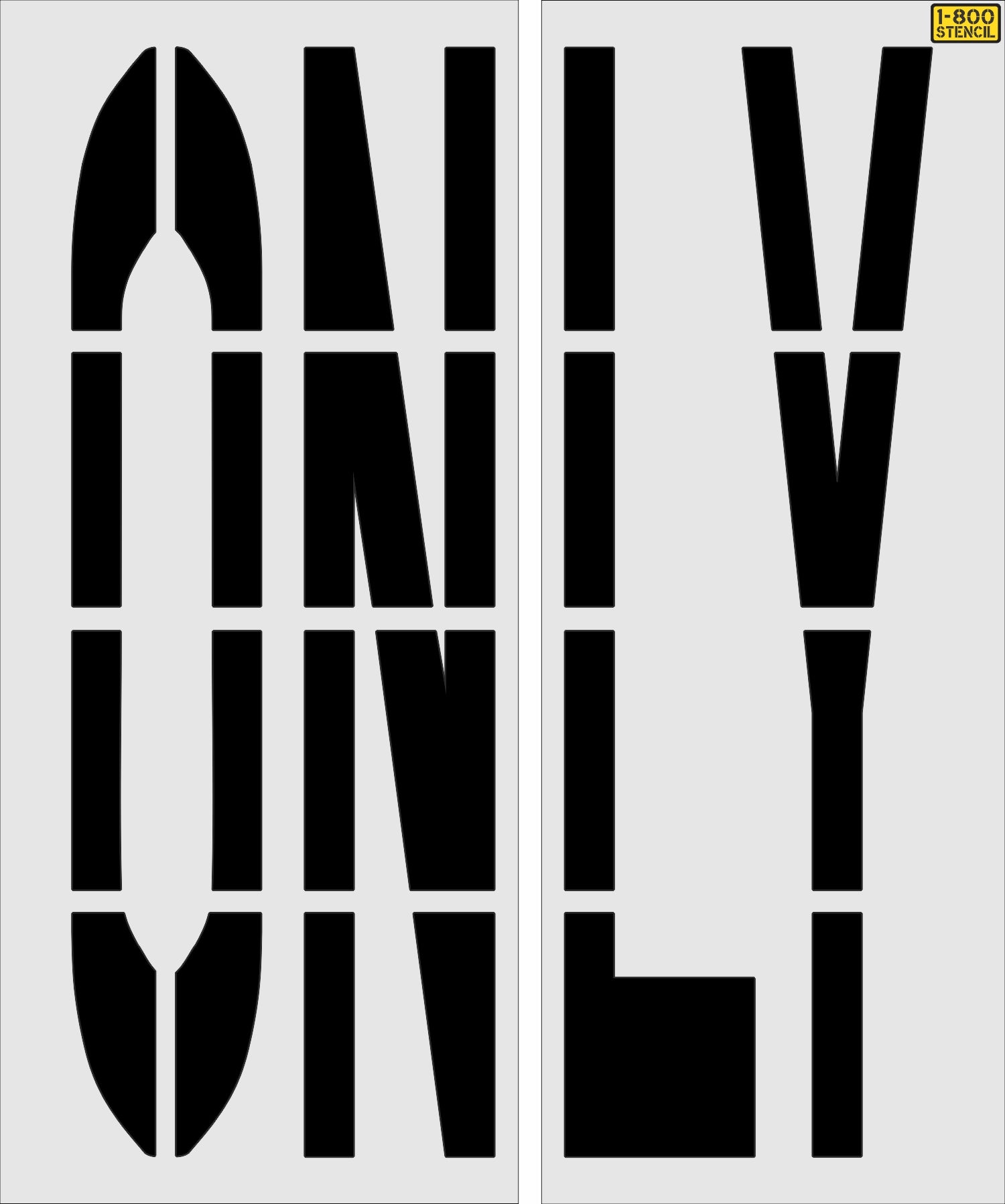 96" Alaska DOT ONLY Stencil - 1-800-Stencil