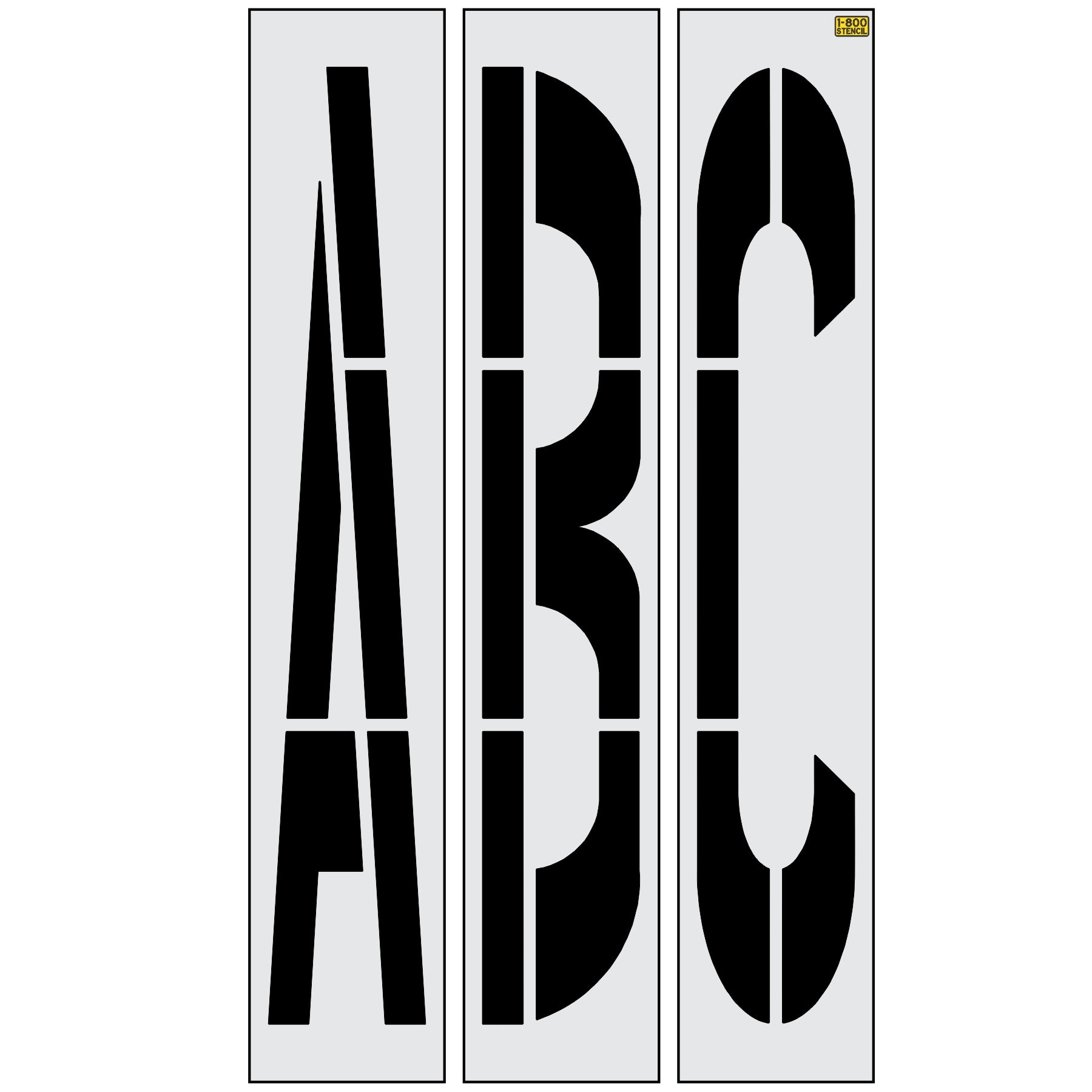 98" Arizona DOT Alphabet Stencil - 1-800-Stencil