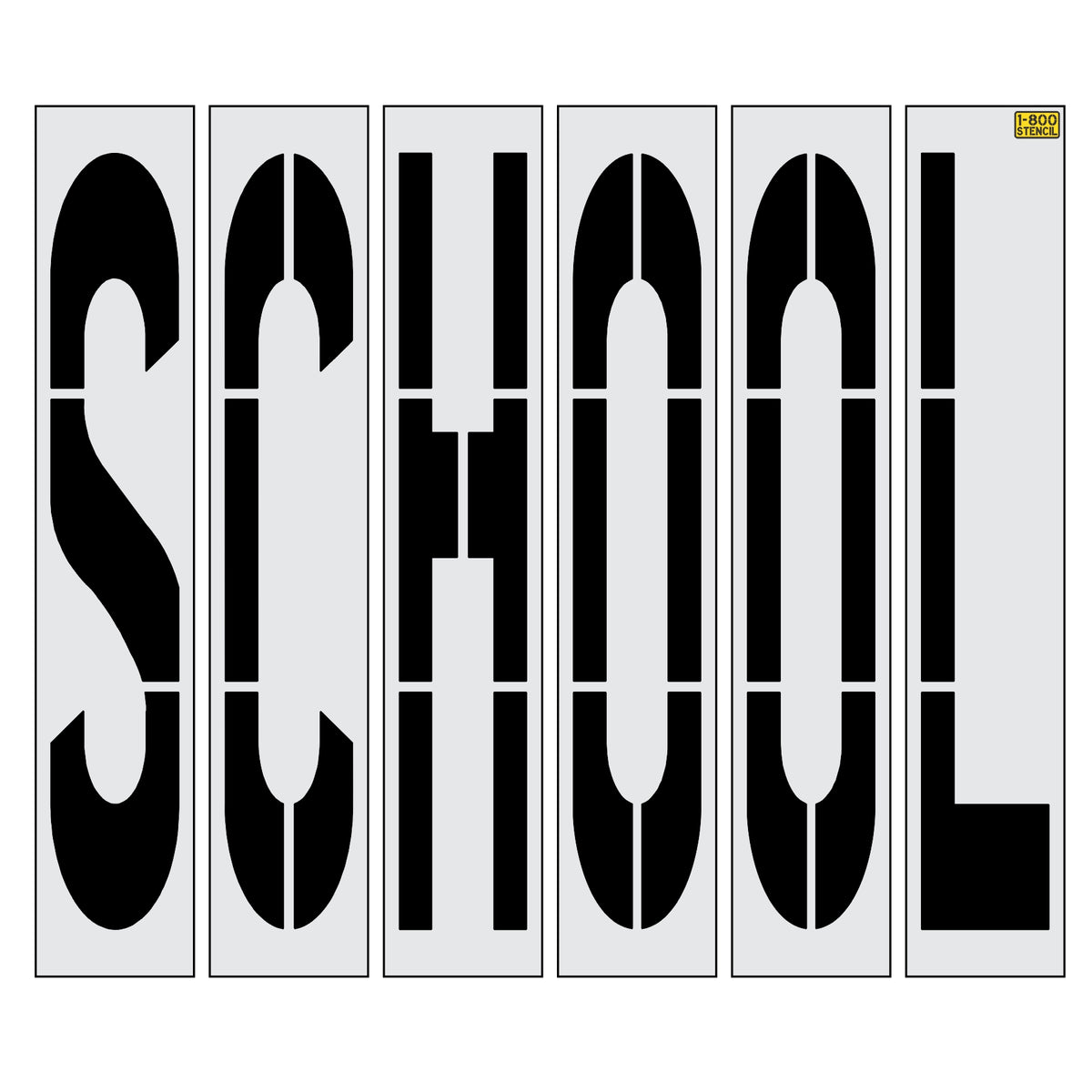 98" Arizona DOT SCHOOL Stencil — 1-800-Stencil