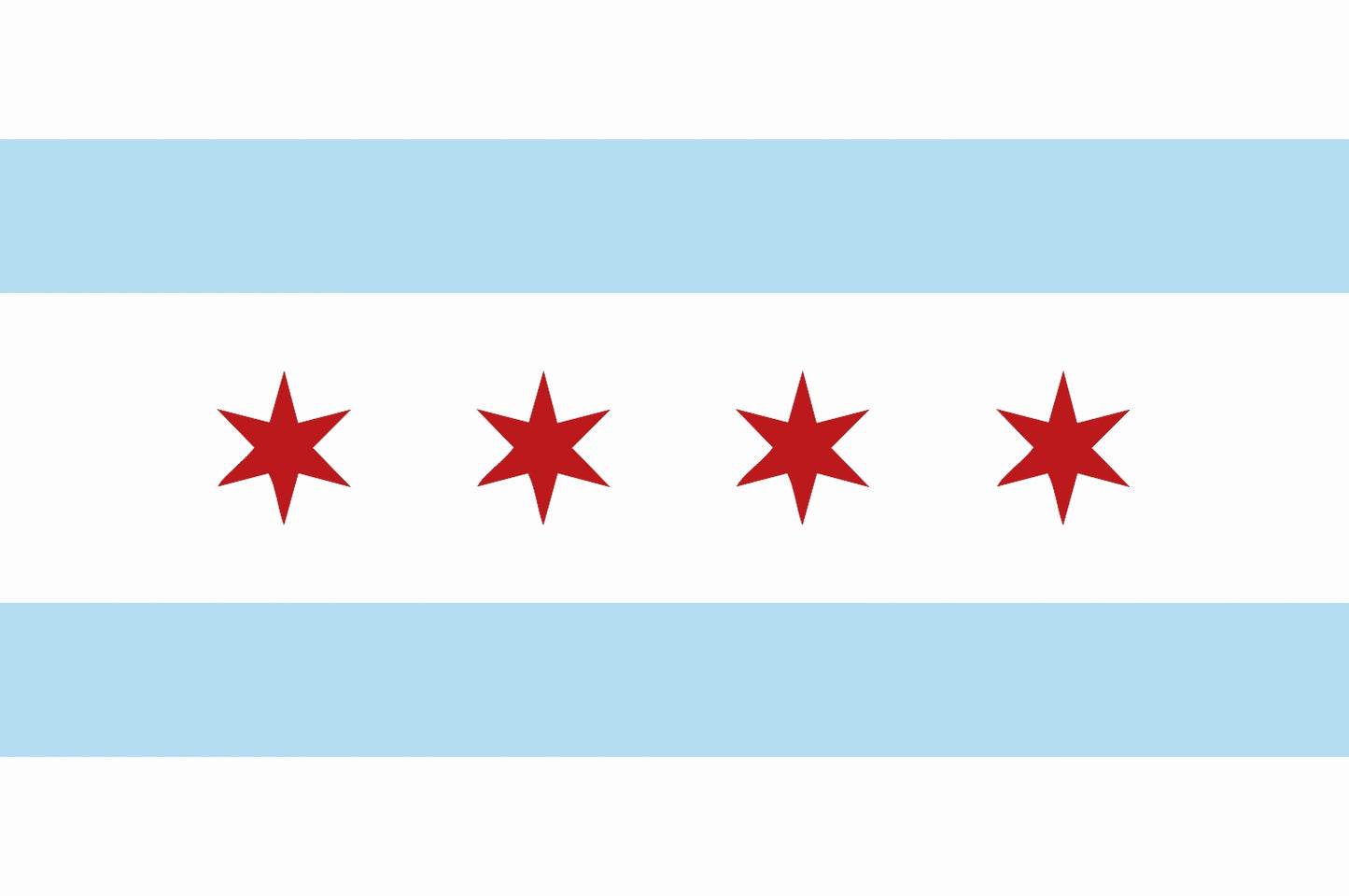 48" Chicago Flag Star Stencil | Parking Lot & Drive-Thru Pavement ...