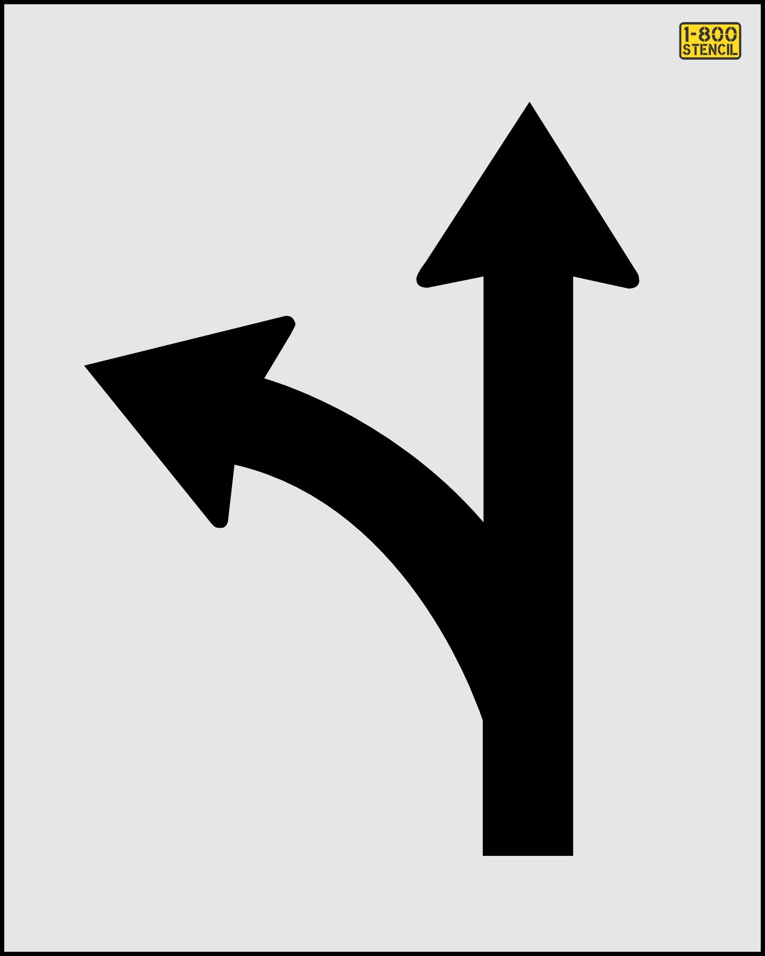 24" Cincinnati DOT Combo Arrow Stencil - 1-800-Stencil