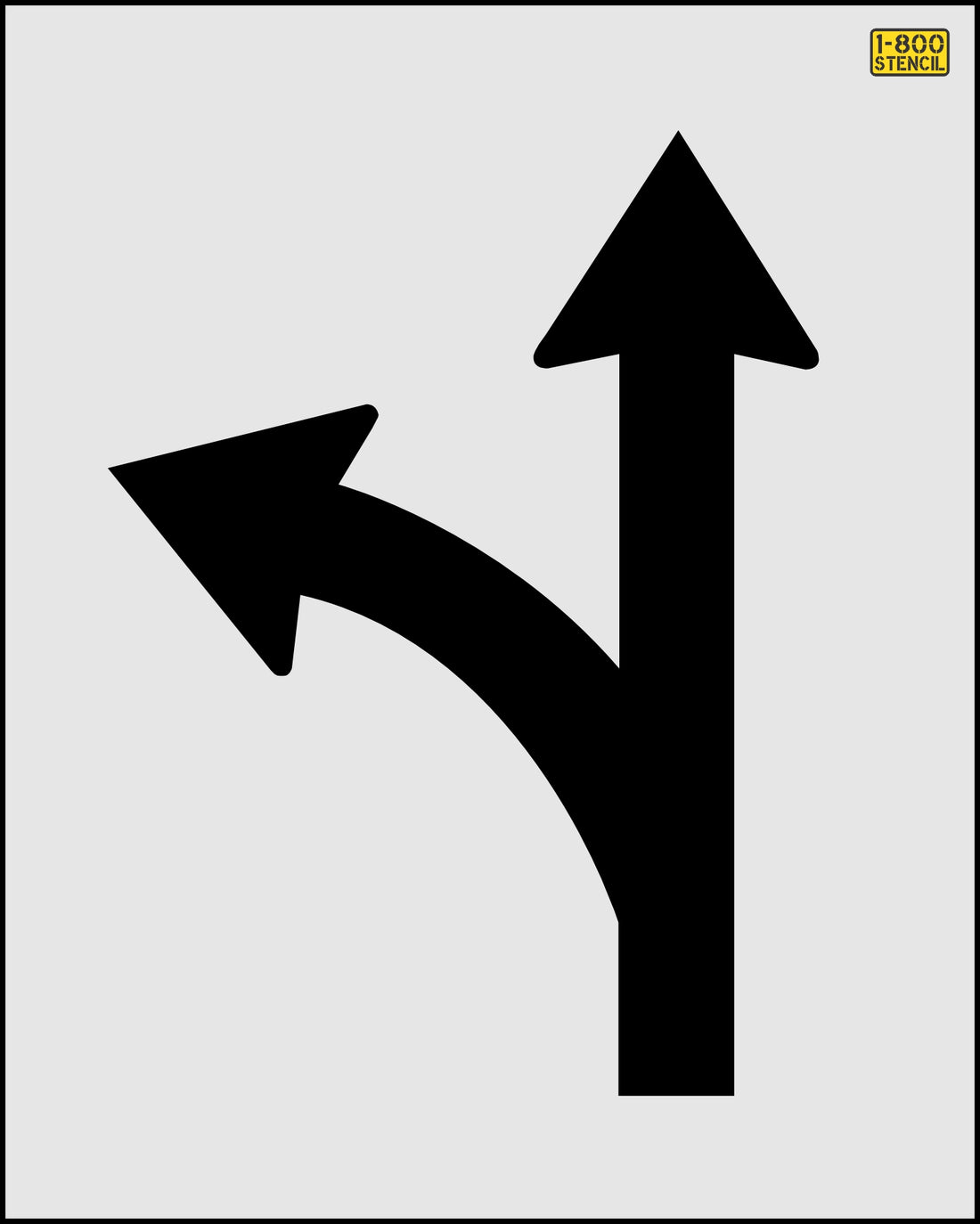 24" Cincinnati DOT Combo Arrow Stencil - 1-800-Stencil