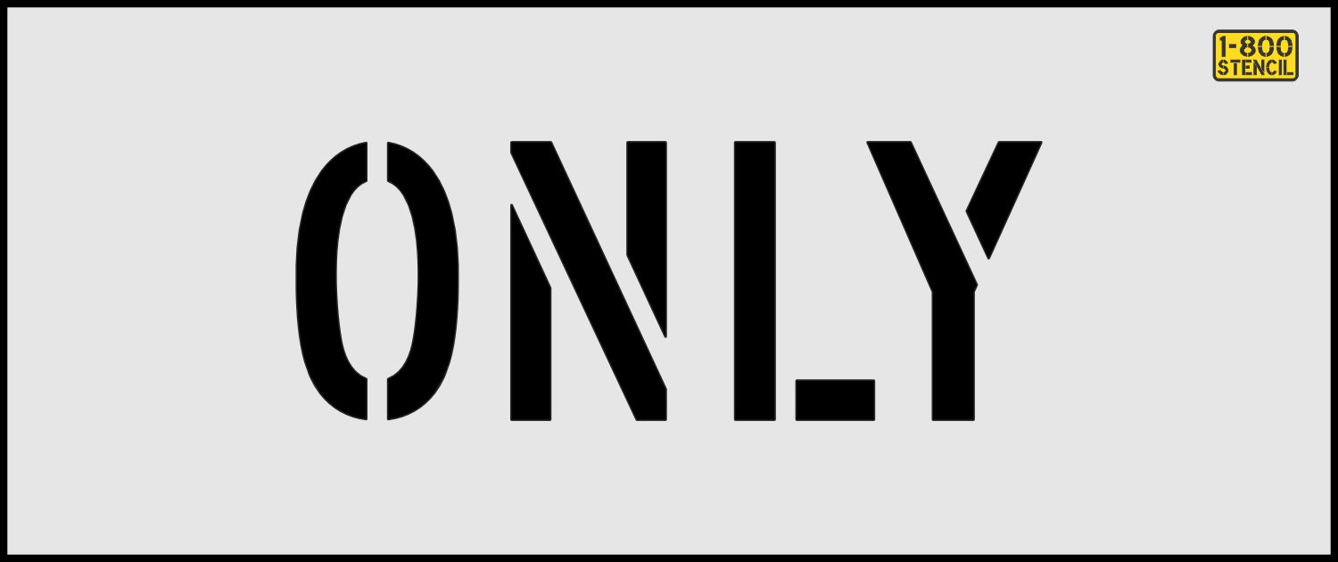 5" Cincinnati DOT ONLY Stencil - 1-800-Stencil