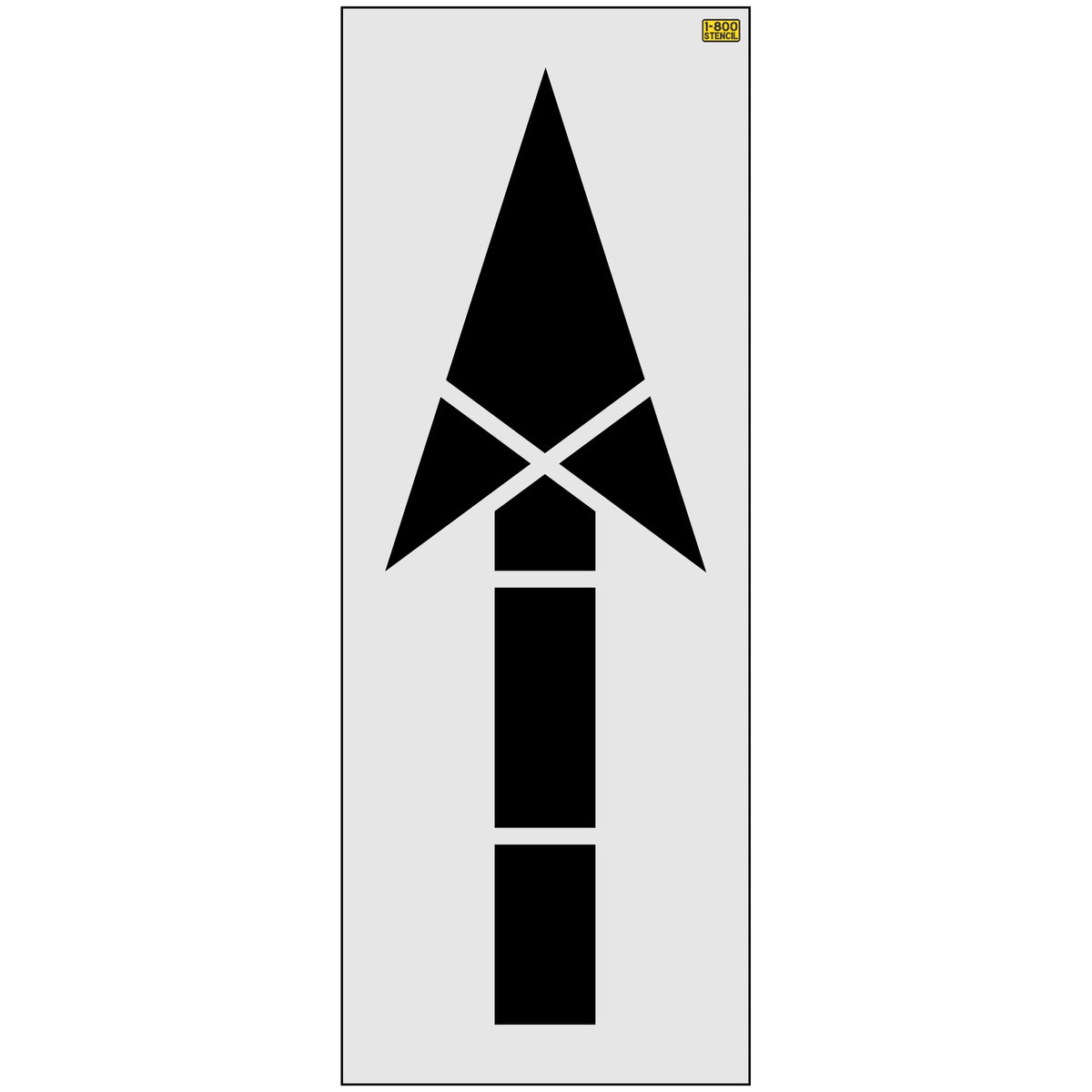 114" Connecticut DOT Straight Arrow Stencil — 1-800-Stencil