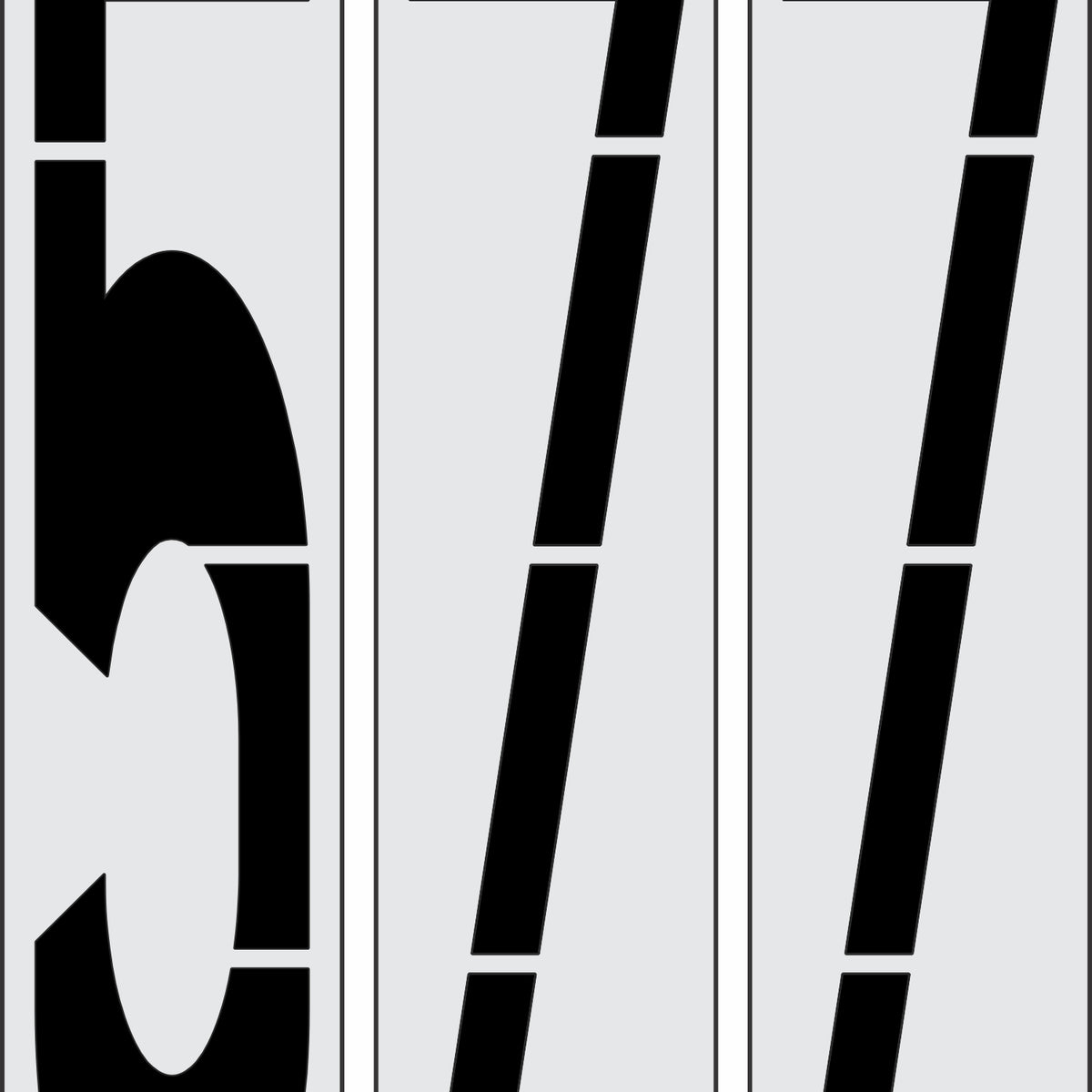 96" Dallas DOT 577 Stencil — 1-800-Stencil