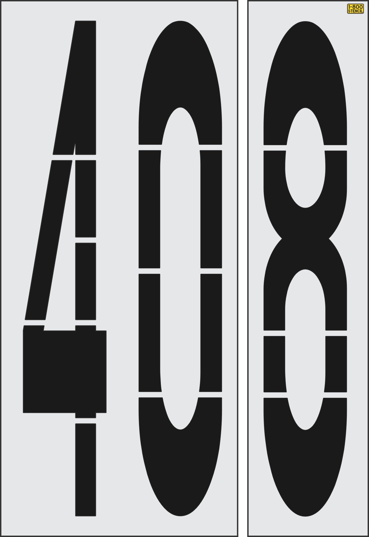 96" Dallas DOT 408 Stencil | Parking Lot & Drive-Thru Pavement Marking ...