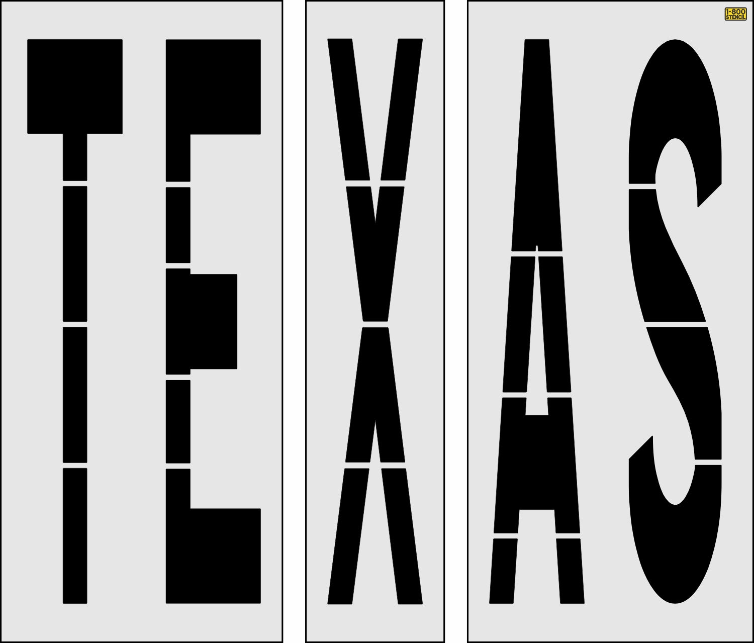 48" Dallas DOT TEXAS Stencil - 1-800-Stencil
