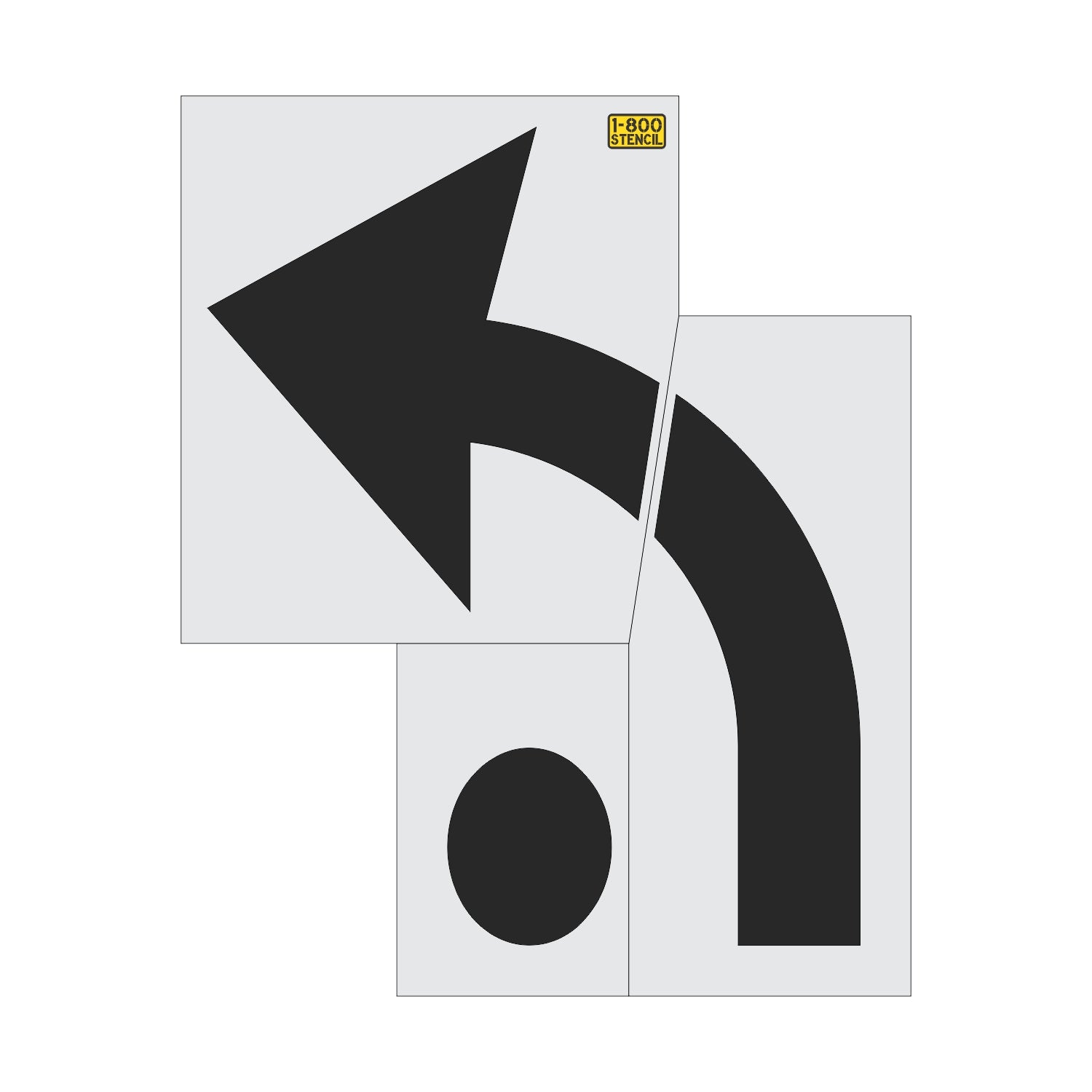 99" Georgia DOT Turn Arrow Stencil - 1-800-Stencil
