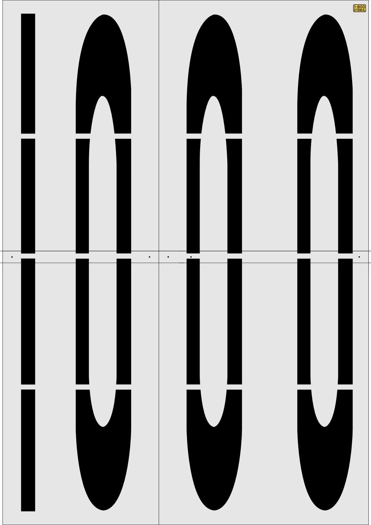 144" Georgia DOT 1000 Stencil — 1-800-Stencil