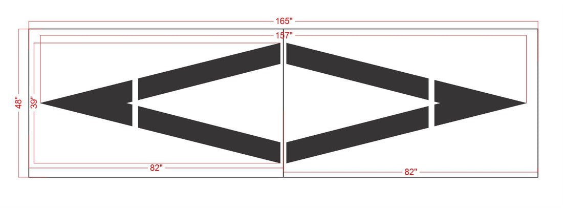 156" Georgia DOT Preferential Lane Symbol Stencil - 1-800-Stencil