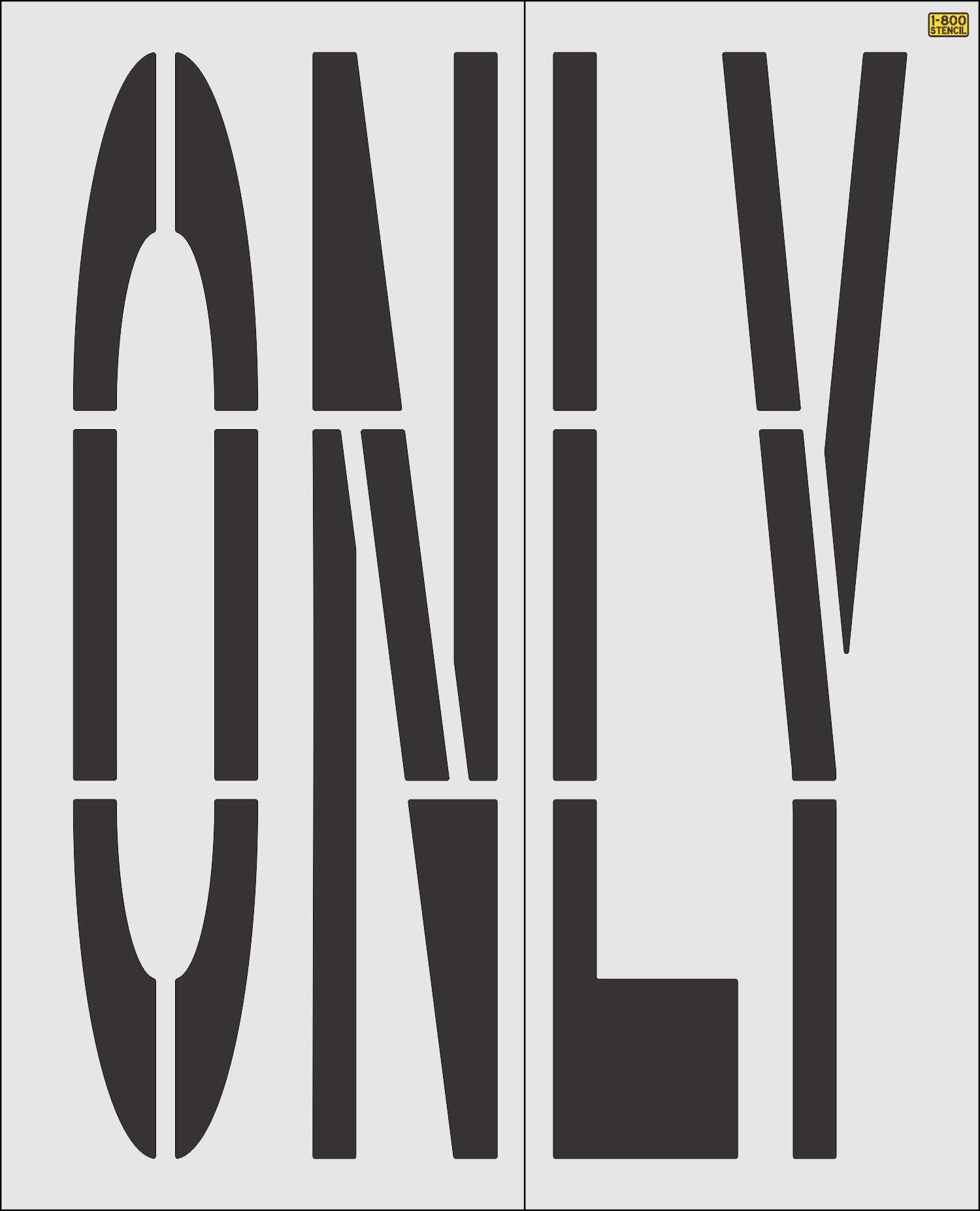 96" Maryland DOT ONLY Stencil - 1-800-Stencil