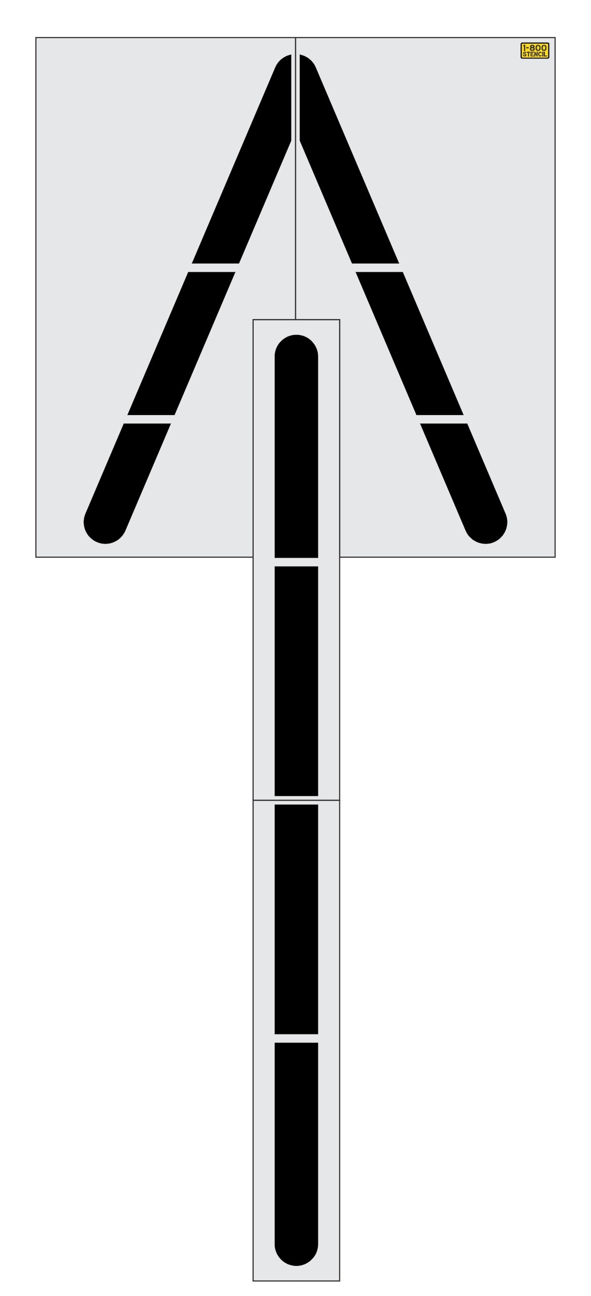 280" Maryland DOT Straight Arrow Stencil — 1-800-Stencil