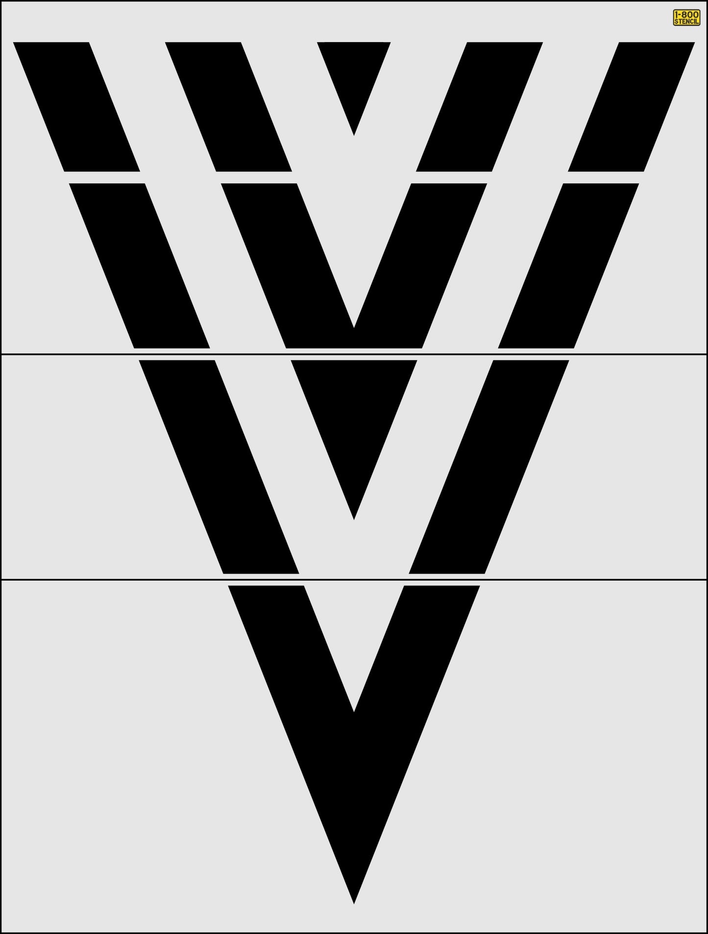 144" Maryland DOT Speed Bump Symbol Stencil - 1-800-Stencil