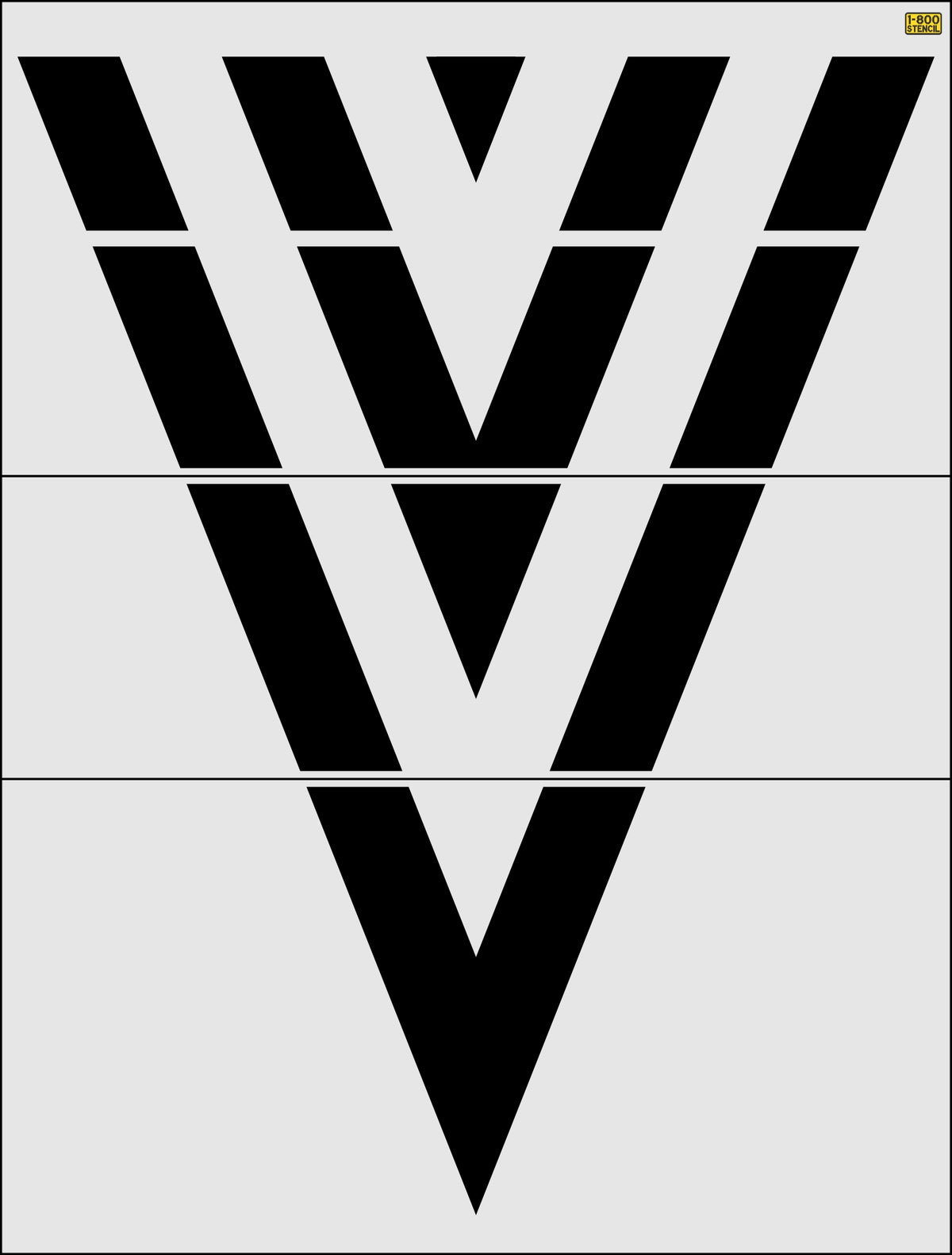 144" Maryland DOT Speed Bump Symbol Stencil — 1-800-Stencil